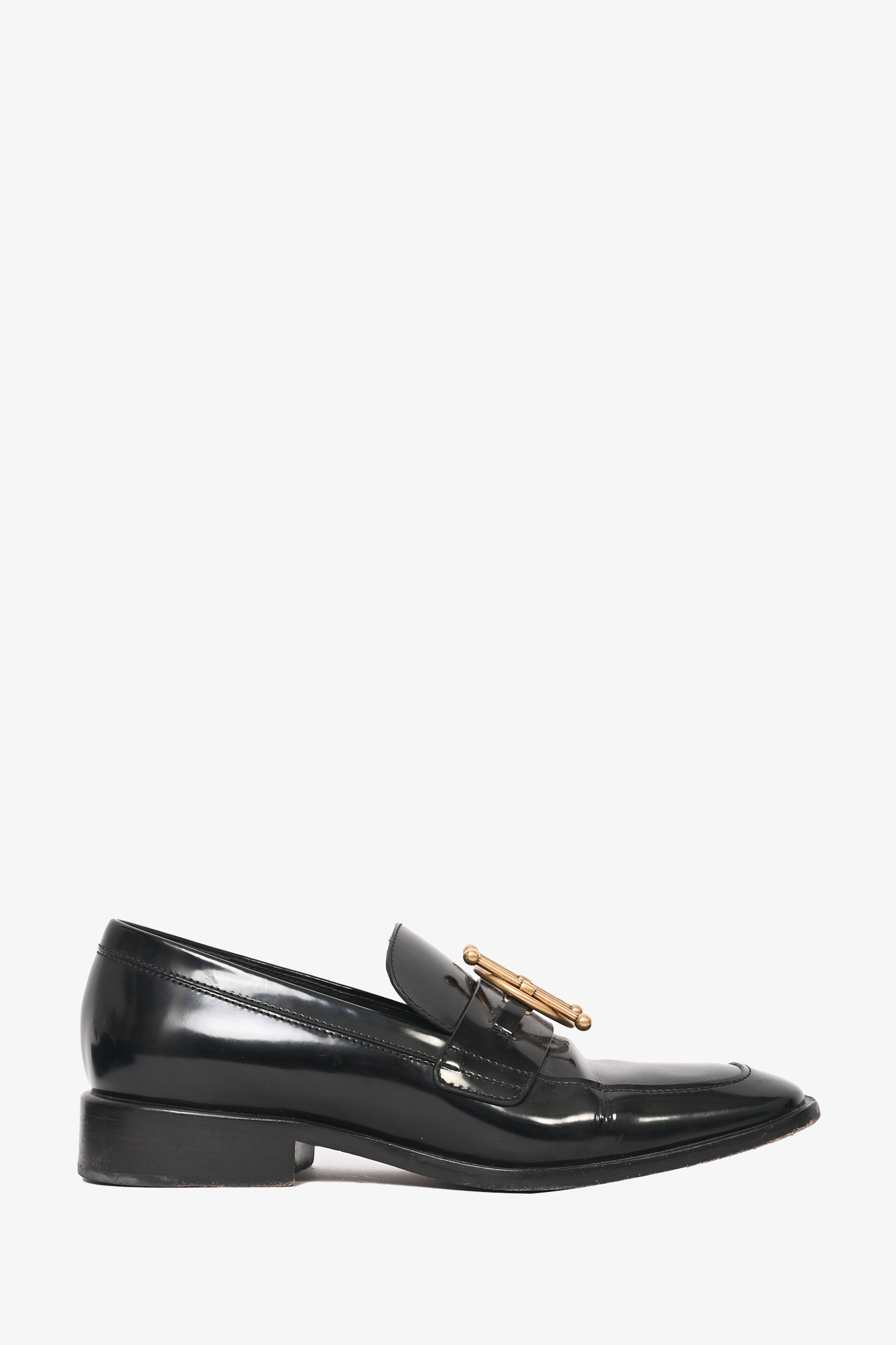 Christian Dior Black Brushed Leather 'Direction' Loafers Size 36 – Mine ...