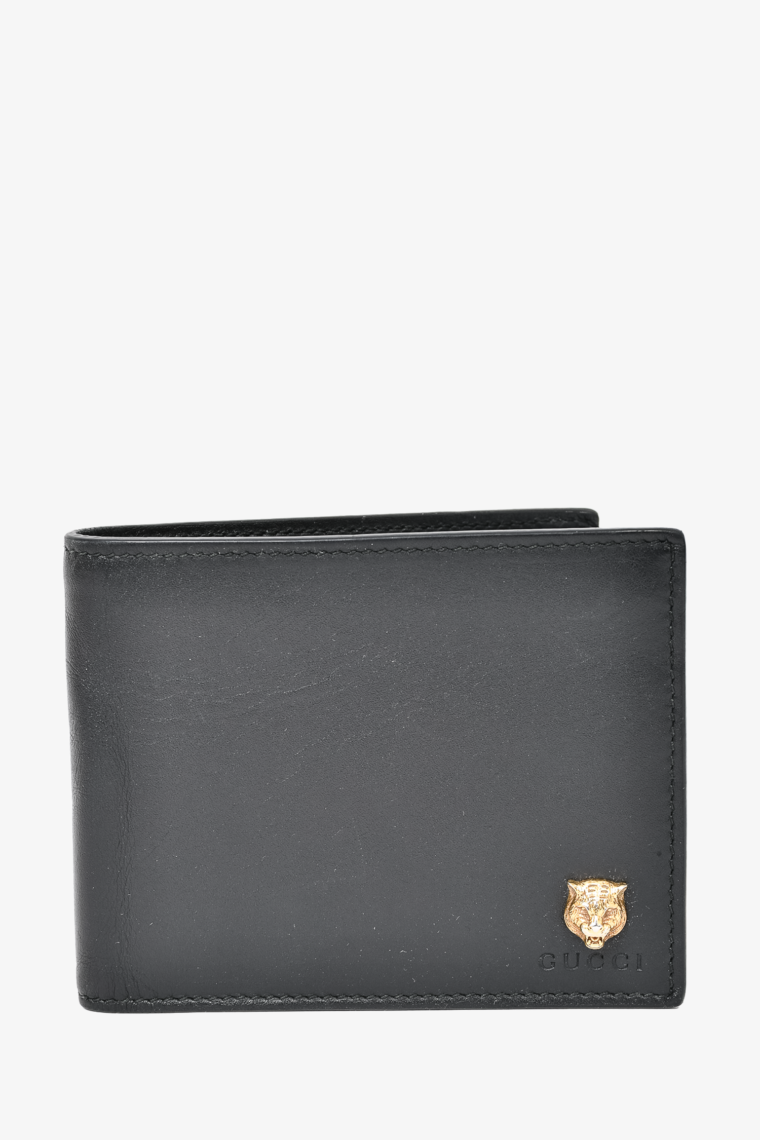 Gucci Leather Tiger Embellishment Bifold Wallet – Mine & Yours