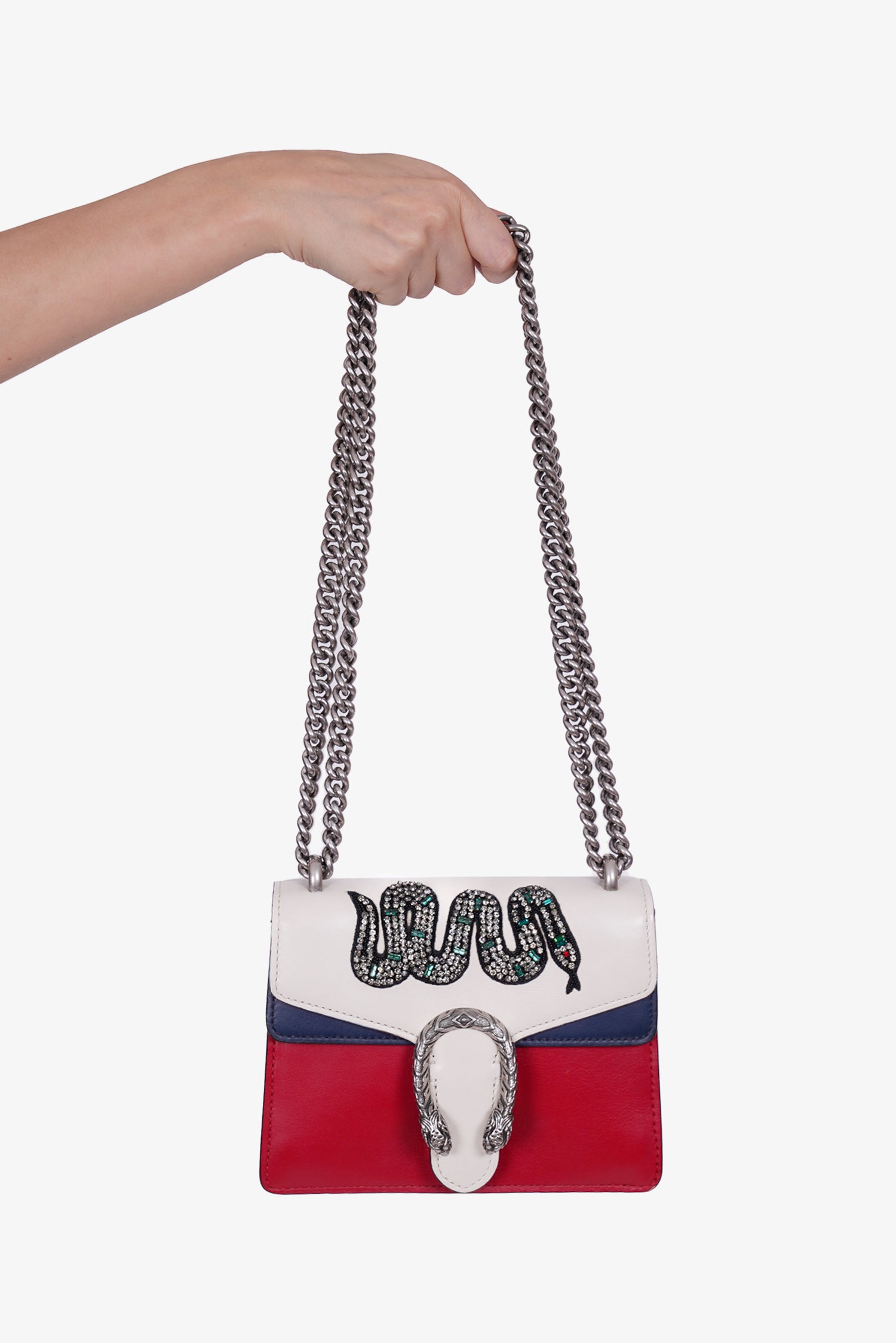 Gucci White/Red Dionysus Embellished Bee Shoulder Bag – Mine & Yours