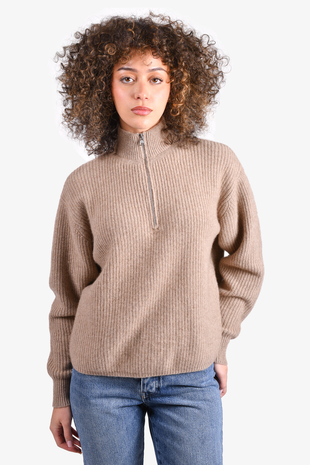 Jenni Kayne Tan Cashmere Half Zip Sweater Size XS – Mine & Yours