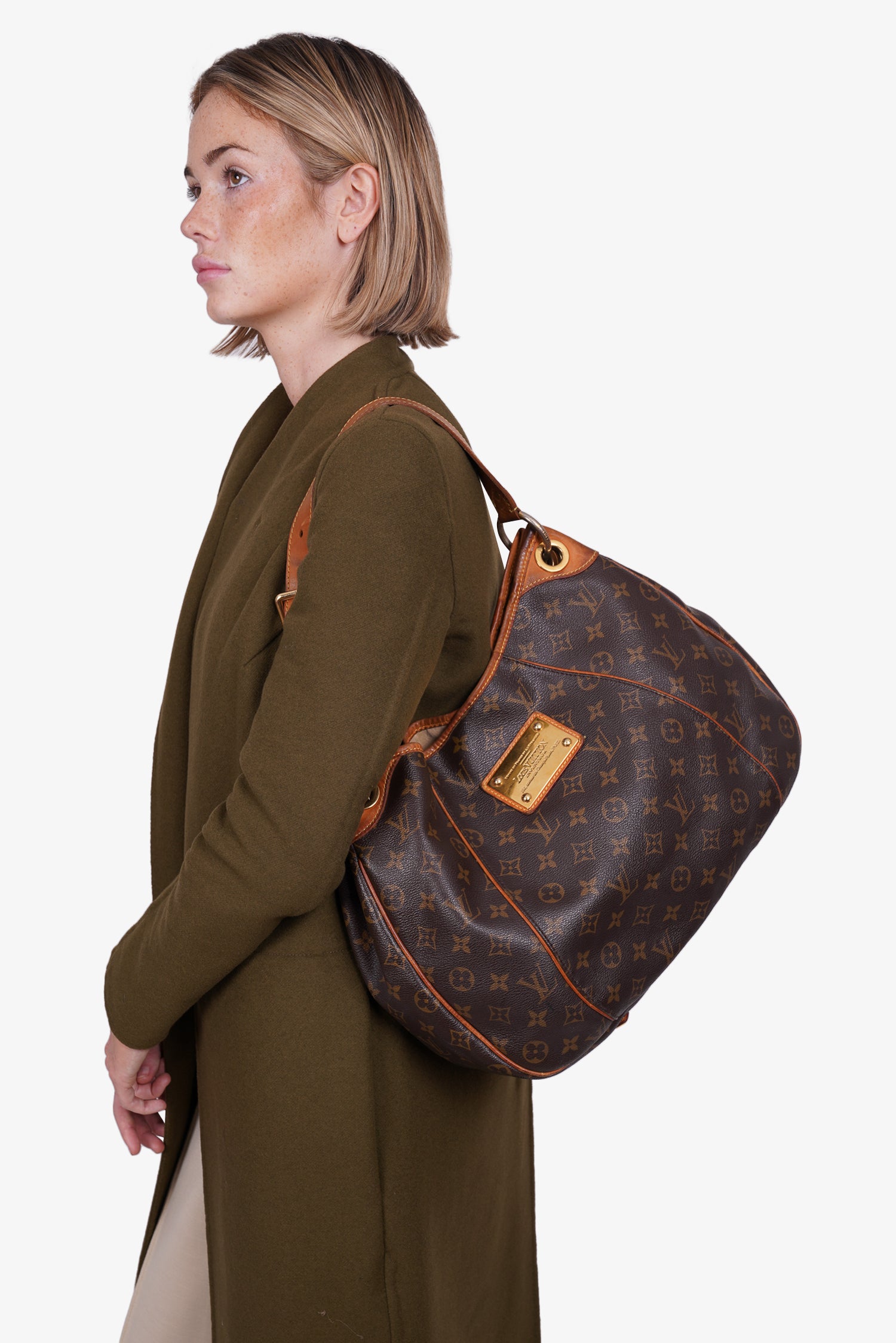 Louis Vuitton Brown Monogram Galliera Shoulder Bag – Mine & Yours