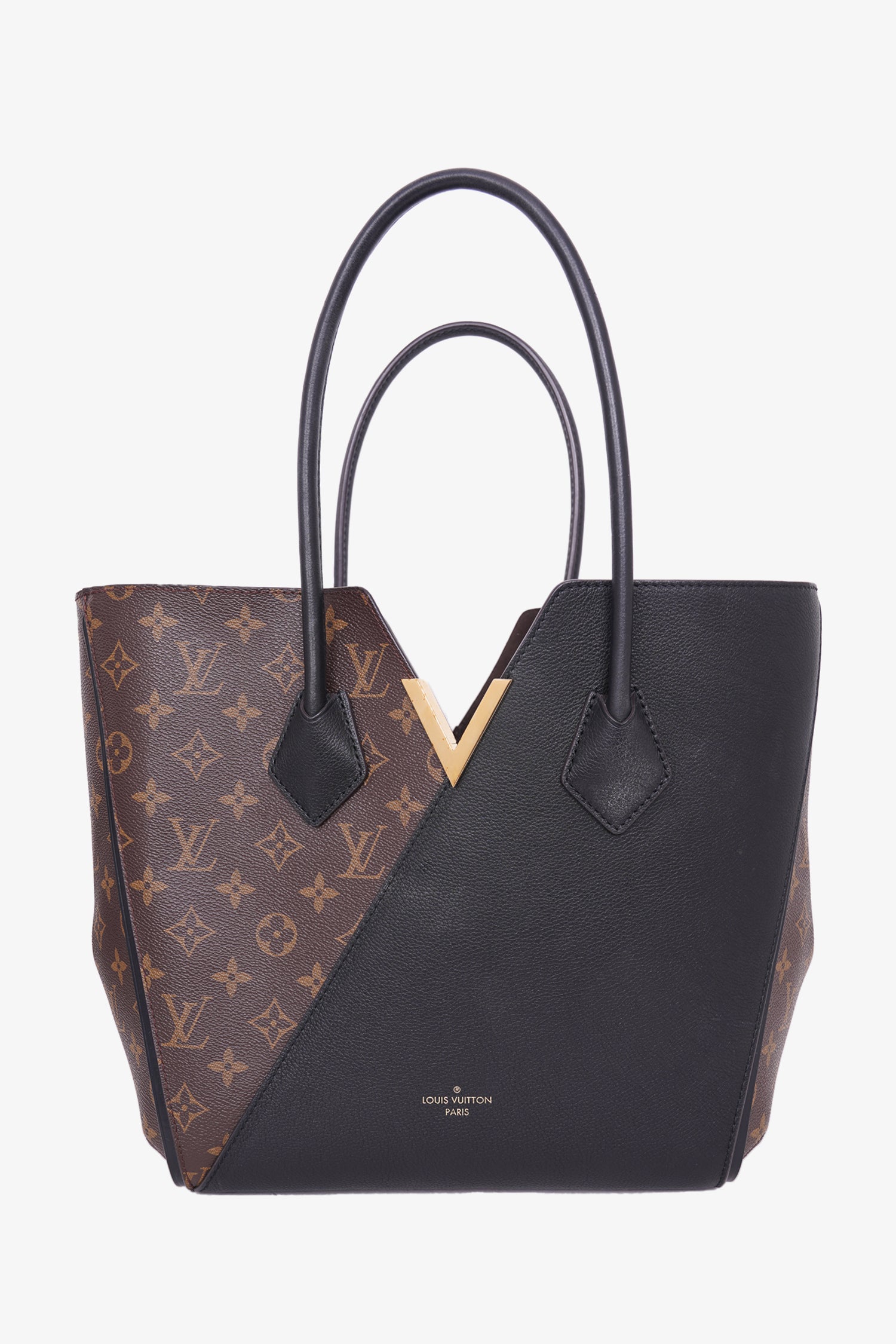 Louis Vuitton Monogram/Black Leather Kimono V Tote Bag – Mine & Yours