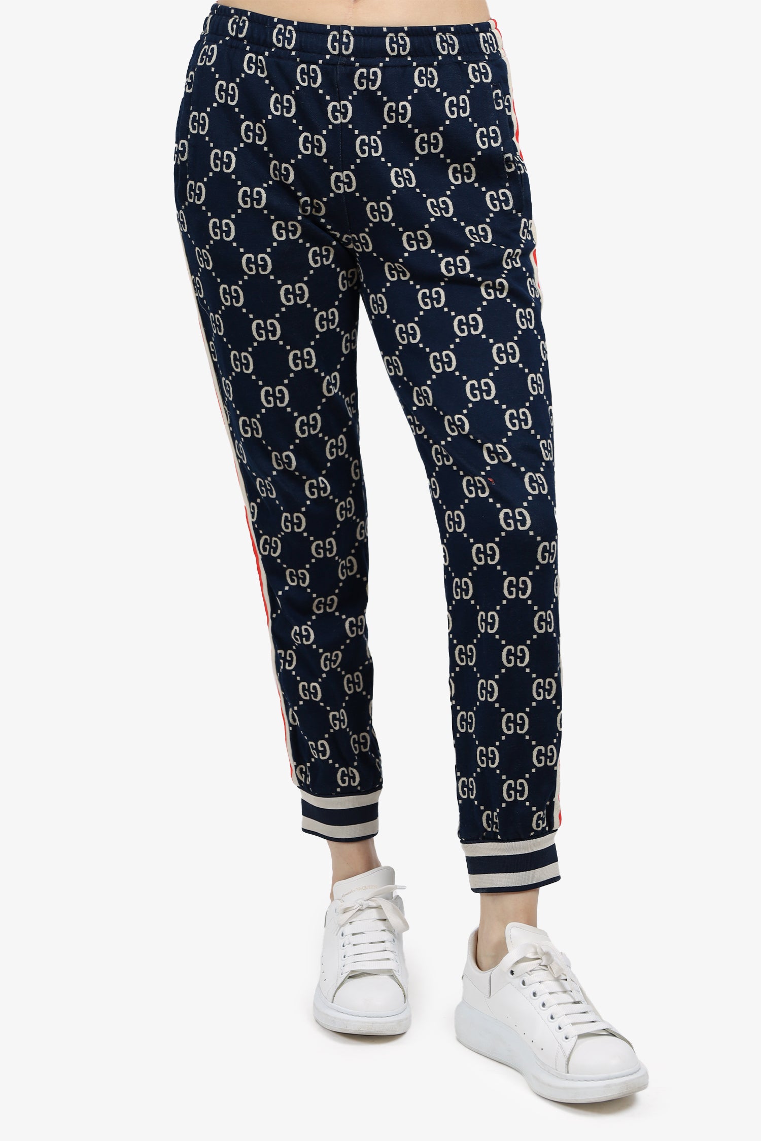 Gucci Navy Monogram Track Pants Size Small – Mine & Yours
