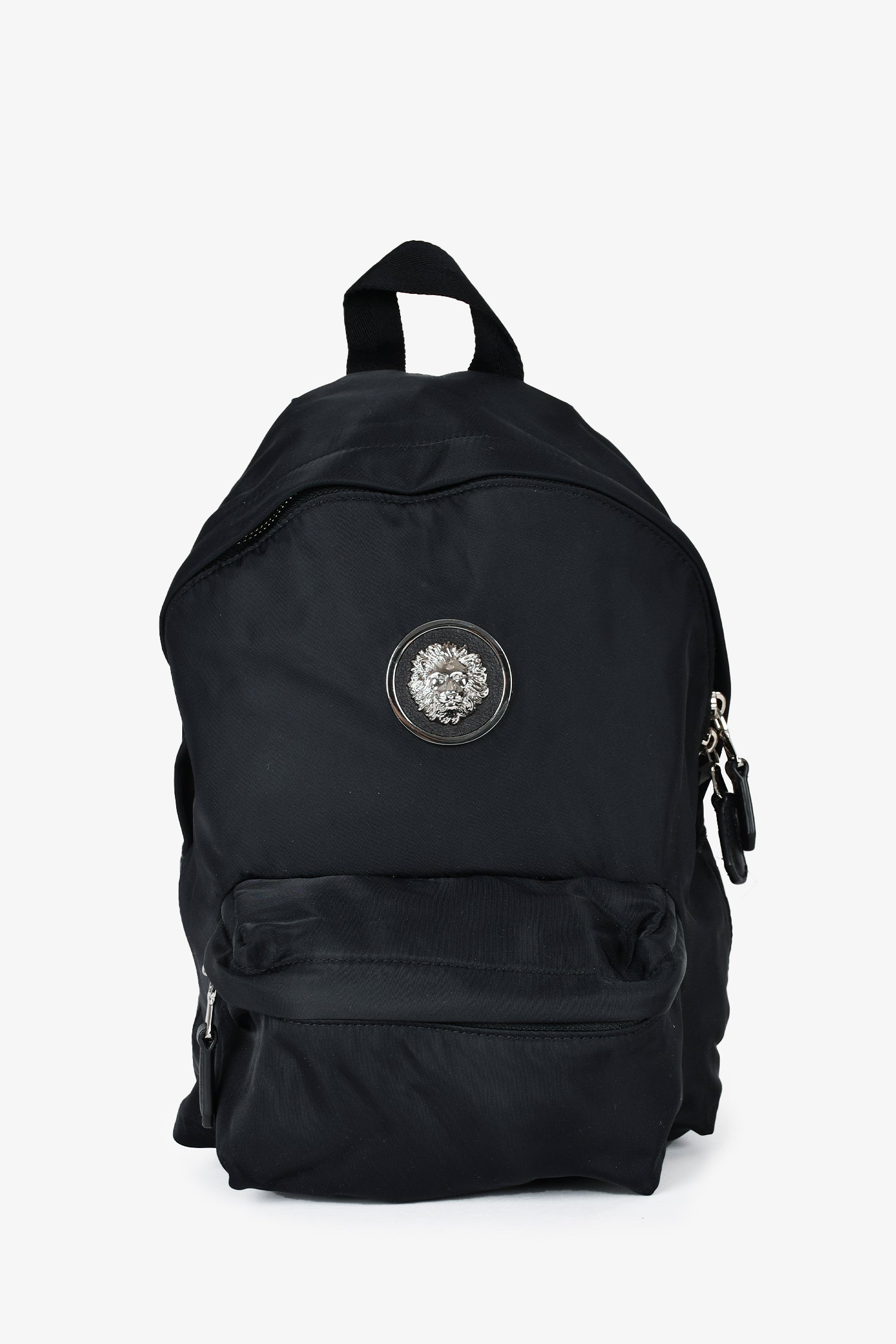 Versace Versus Black Nylon Lion Head Backpack – Mine & Yours