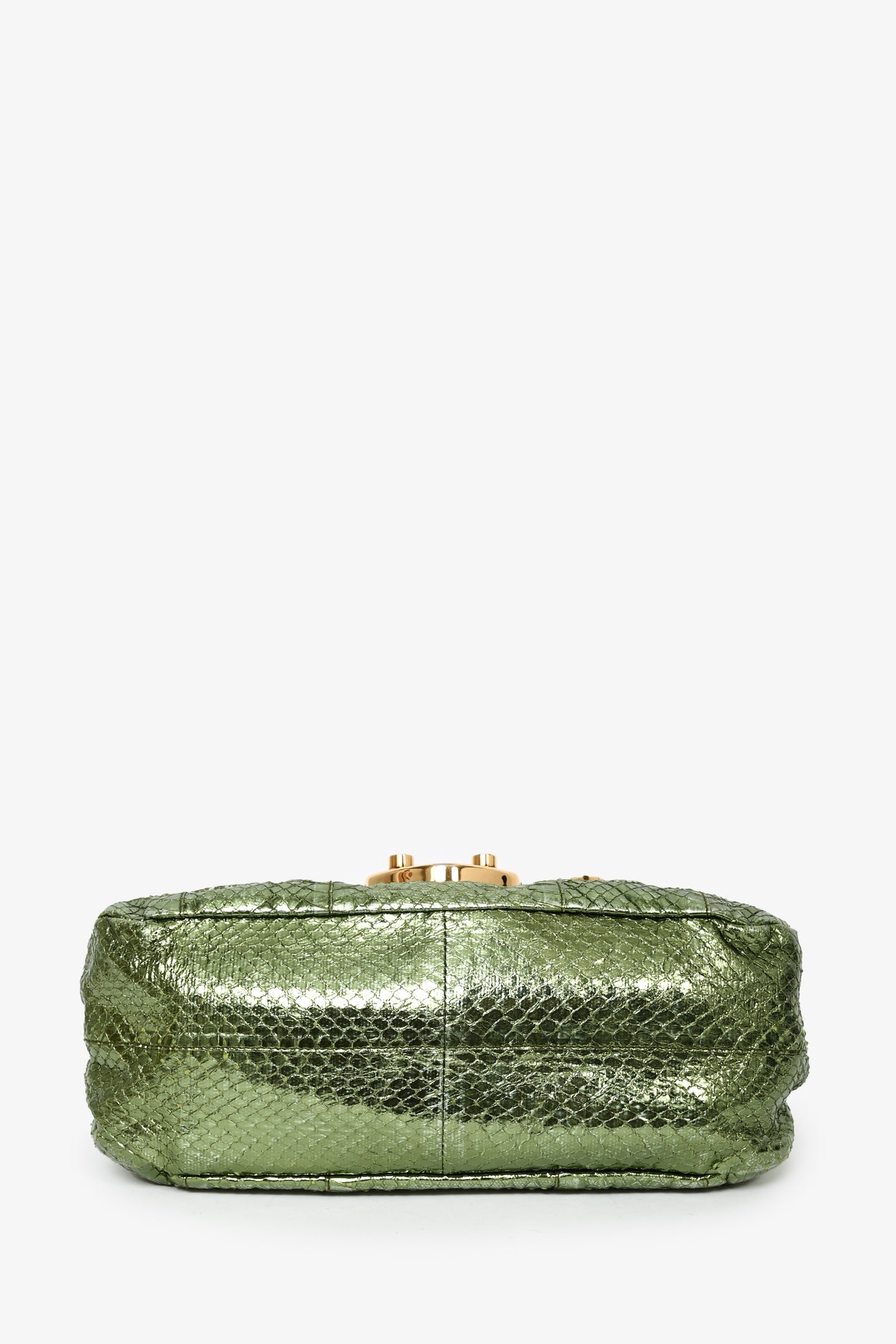 Prada Green Metallic Jeweled Python Chain Shoulder Bag – Mine & Yours
