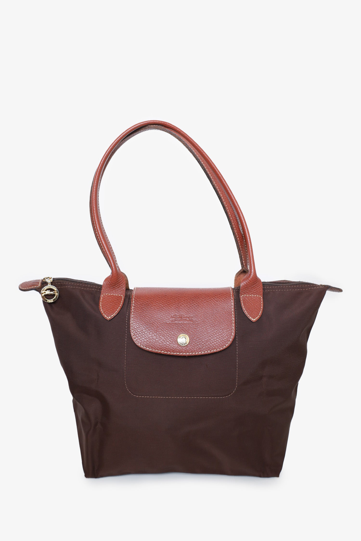 Longchamp Brown Small Le Pliage Original Top Handle Bag – Mine & Yours
