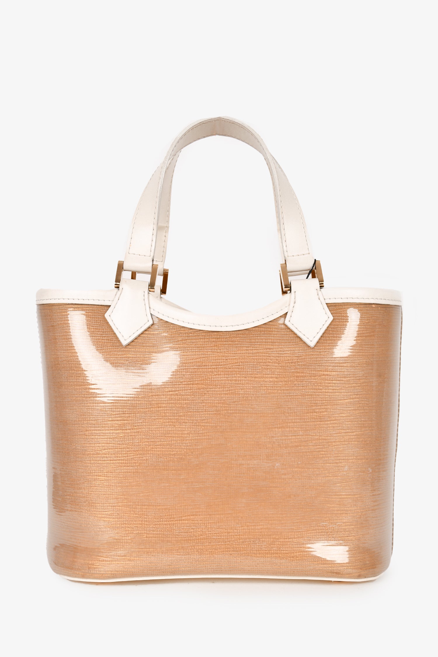 Louis Vuitton 2002 Gold/White PVC/Leather Epi Plage Mini Lagoon Bag ...