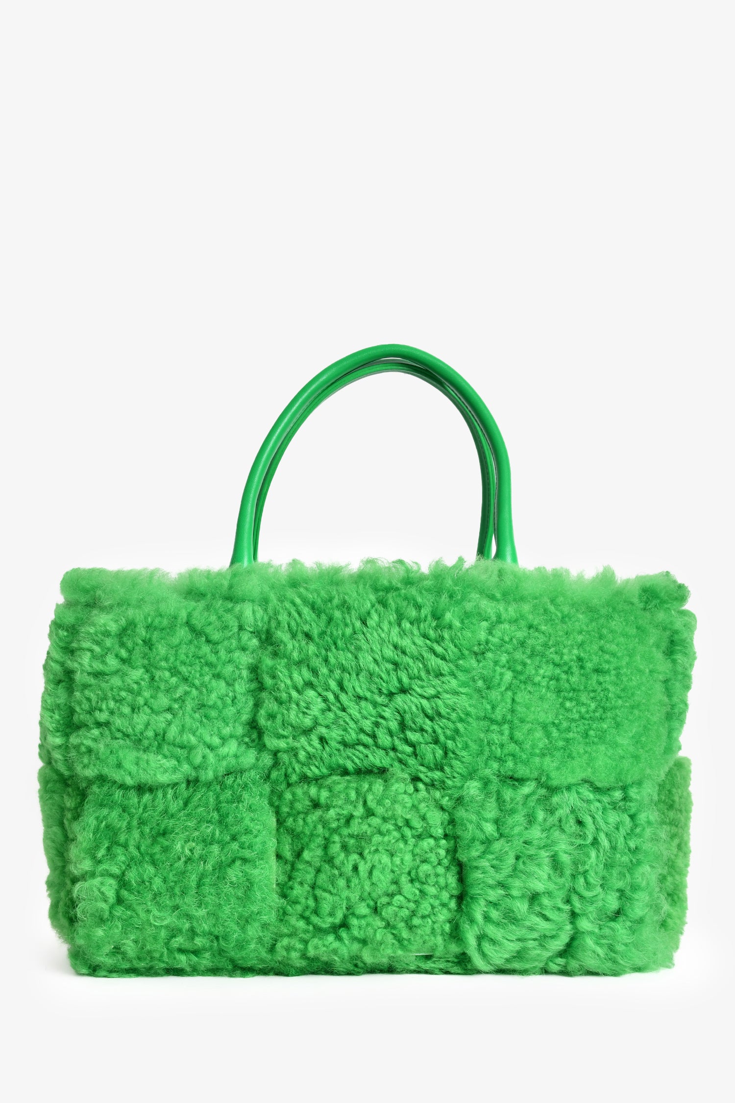 Bottega Veneta Green Shearling Small Acro Tote – Mine & Yours