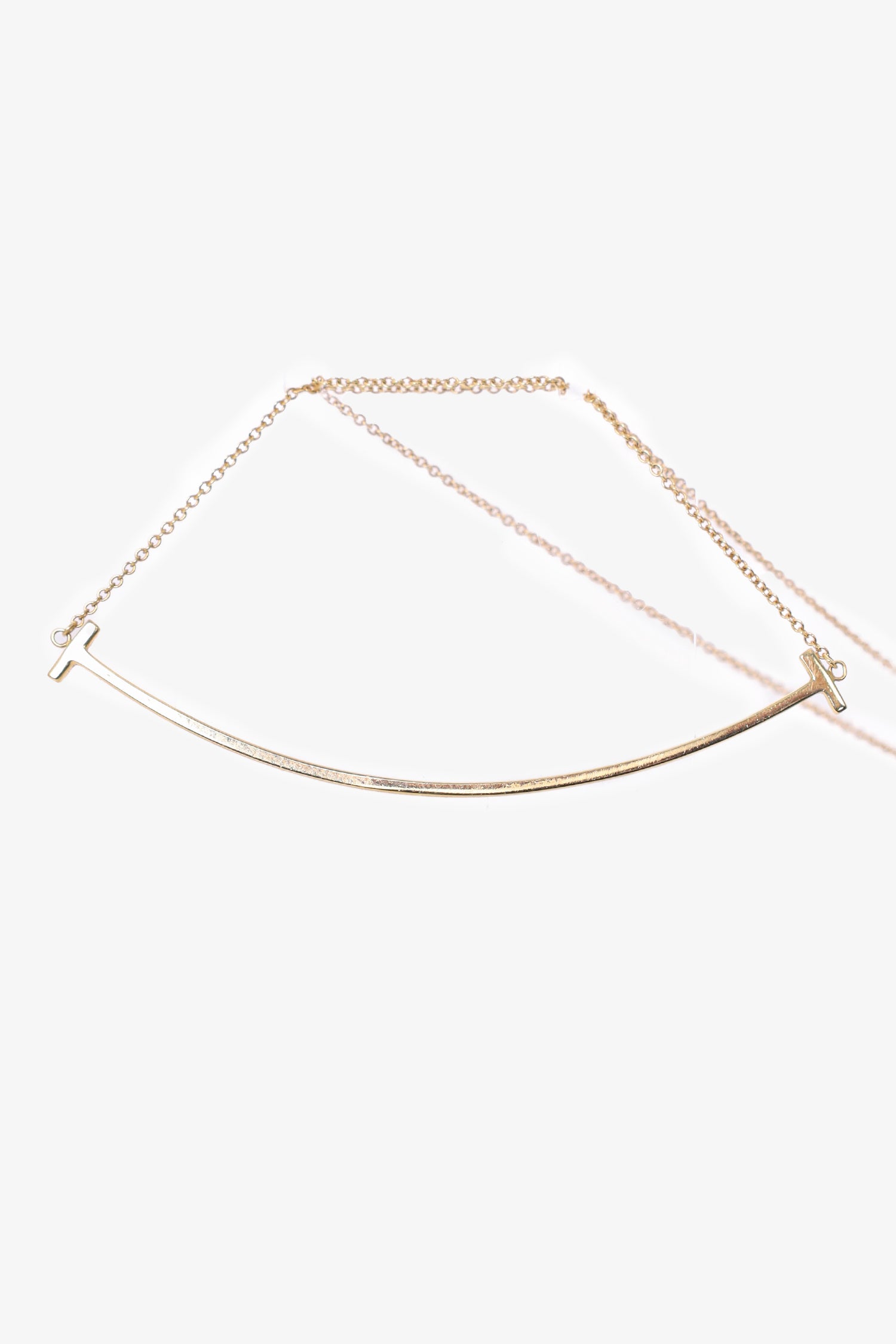 Tiffany & Co. 18K Yellow Gold Large Smile Necklace – Mine & Yours
