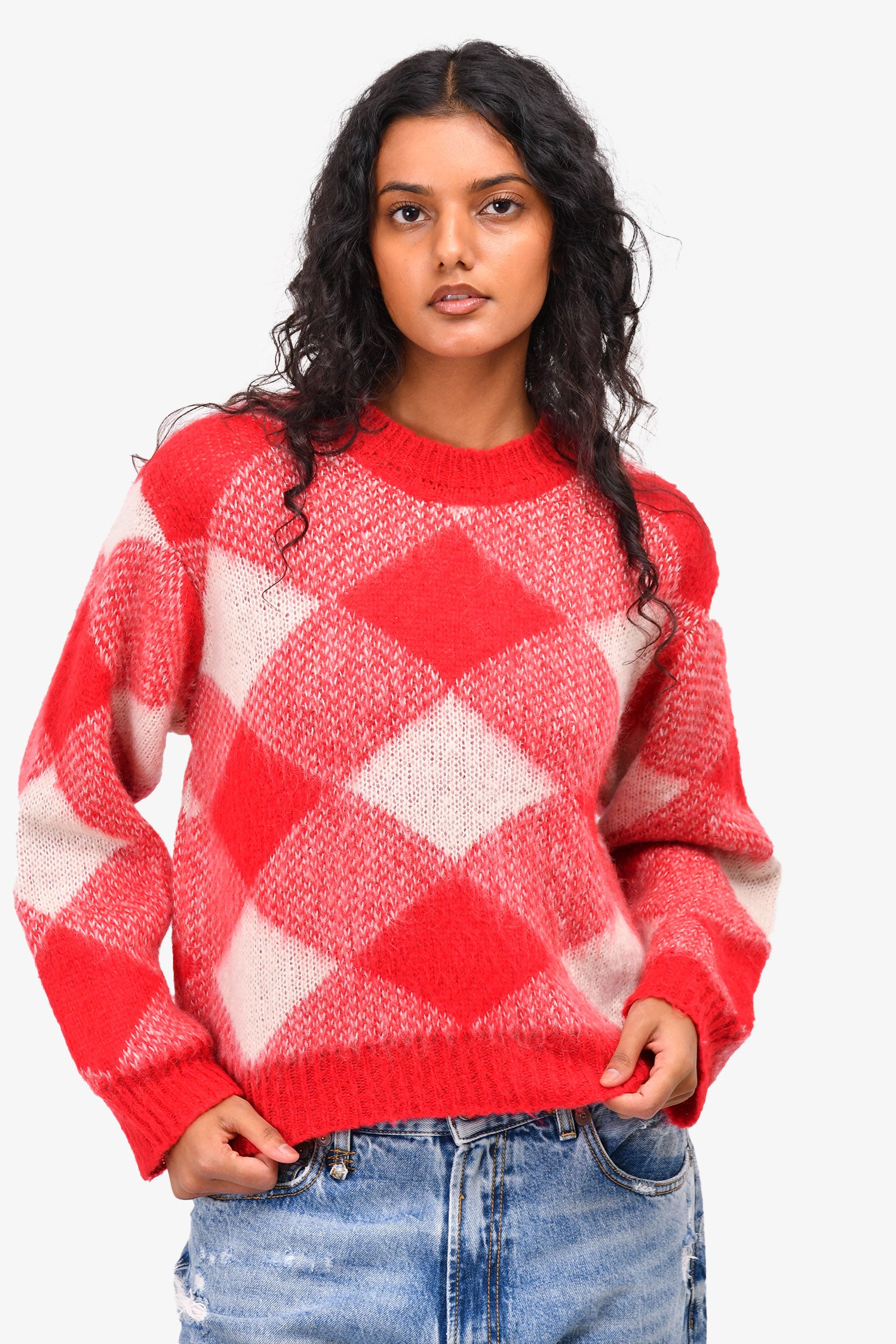 Sandro Red Mohair Sweater Size 1 – Mine & Yours