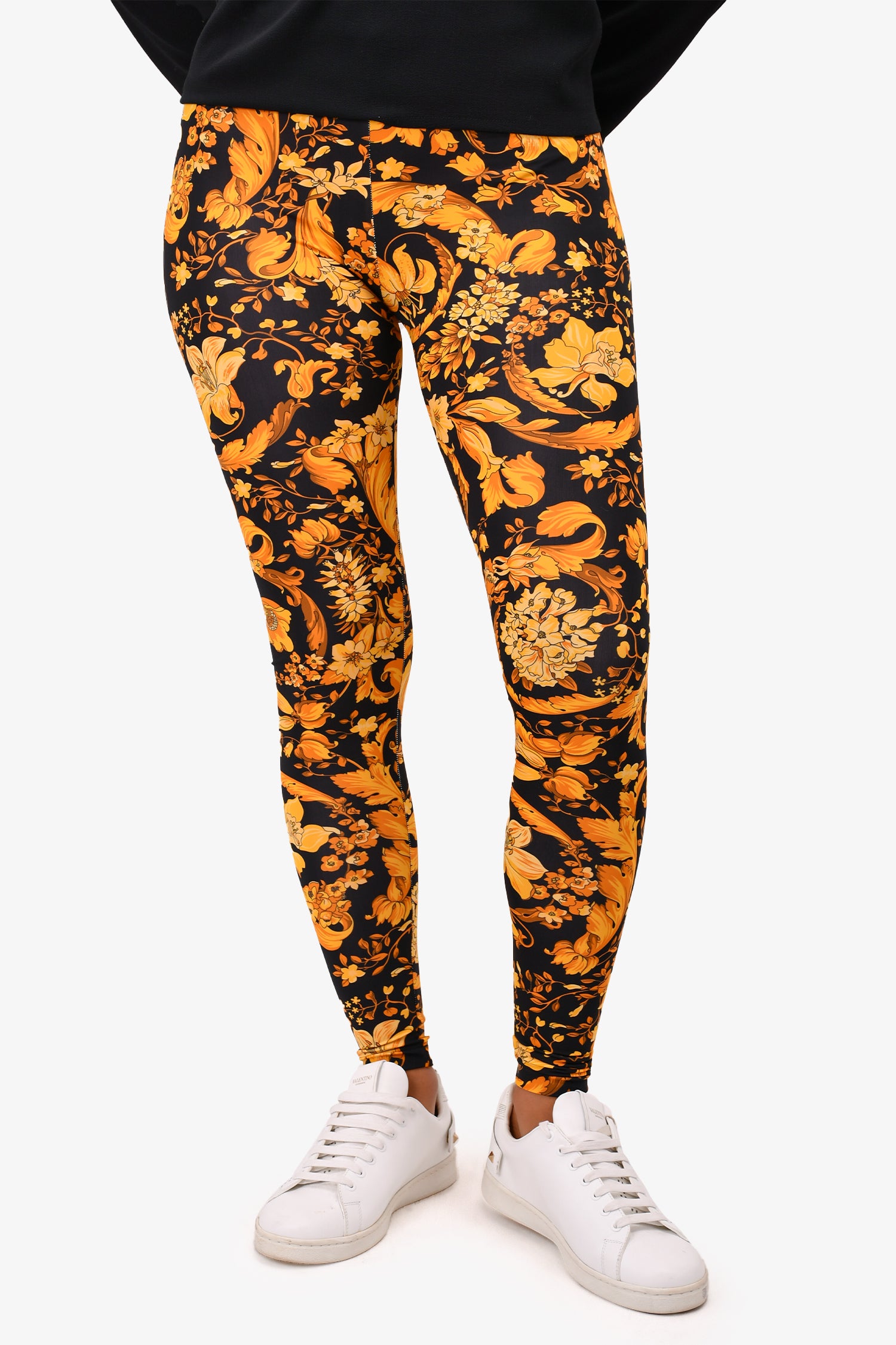 Versace Black/Gold Baroque Pants Size 36 – Mine & Yours