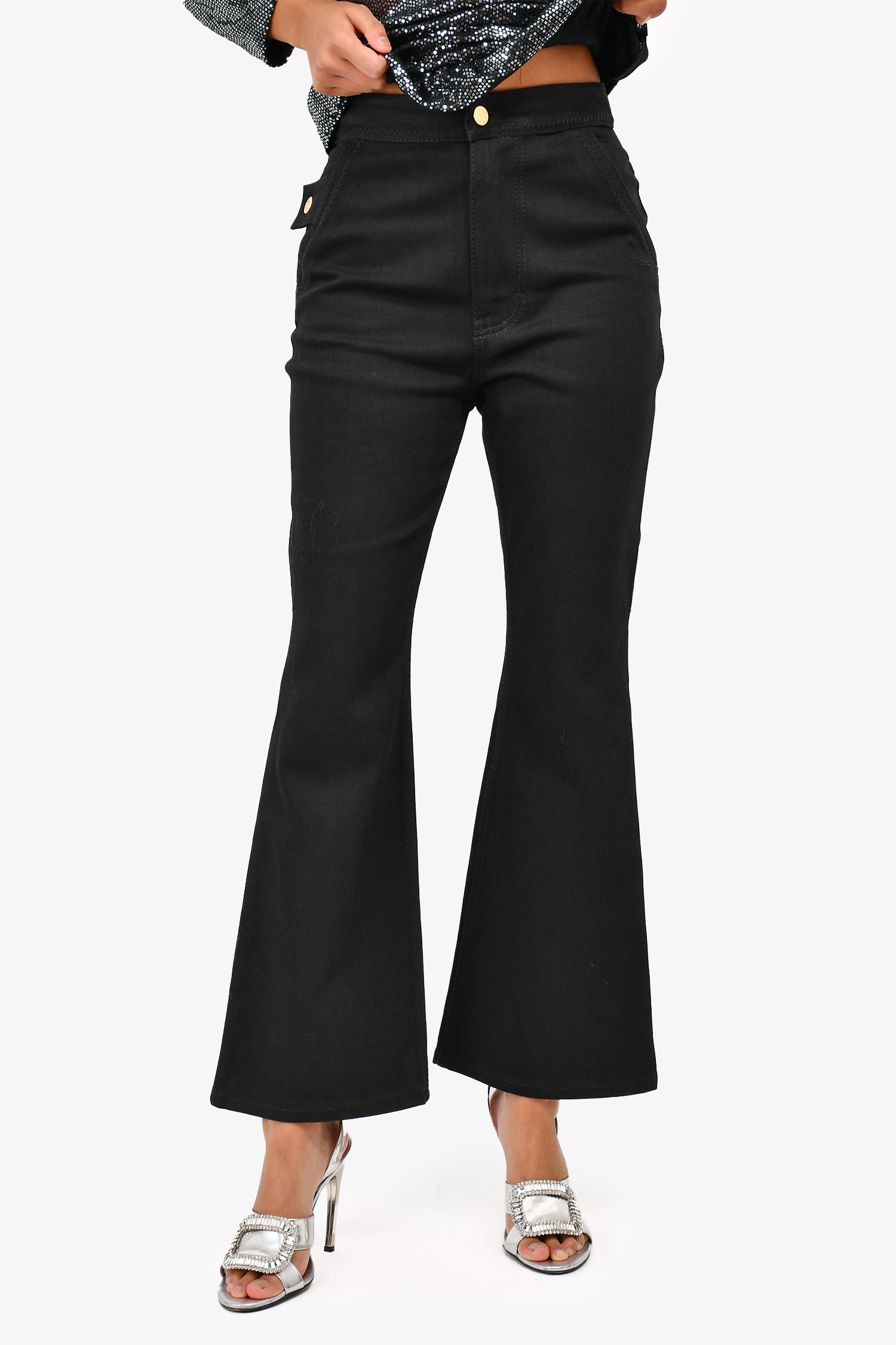 Ellery Black Denim Flared Jeans Size 25 – Mine & Yours