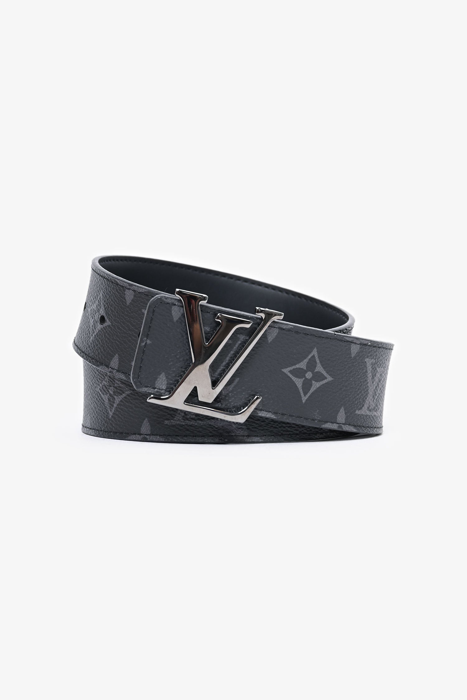 Louis Vuitton Monogram Eclipse LV Logo Belt Size 110 Mens – Mine & Yours