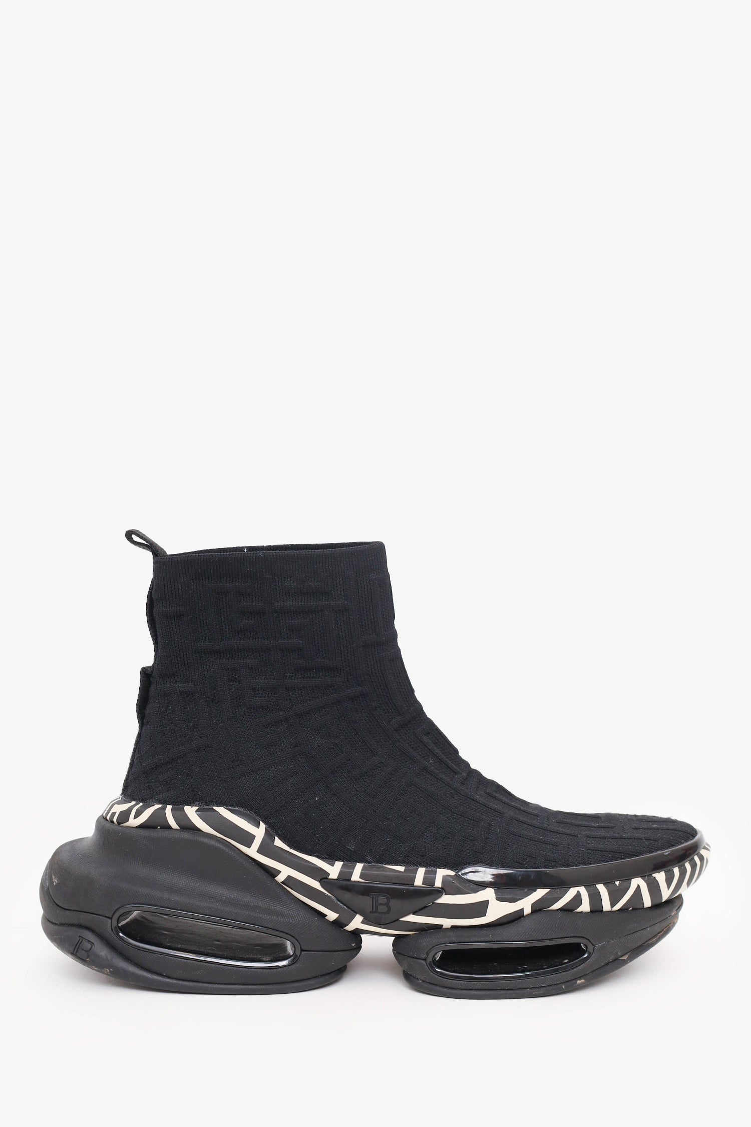 Balmain Black B-Bold Knit Slip-on Sneakers Size 9 – Mine & Yours