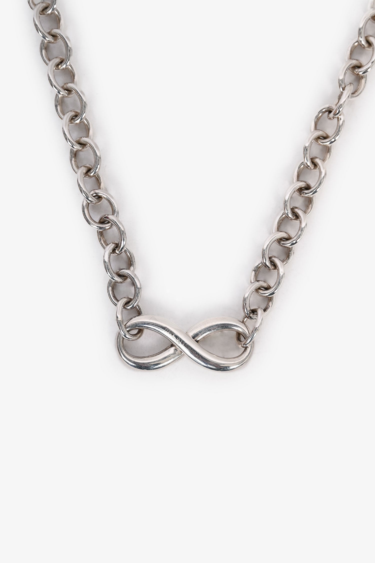 Tiffany & Co. Sterling Silver Infinity Chain Link Necklace – Mine & Yours