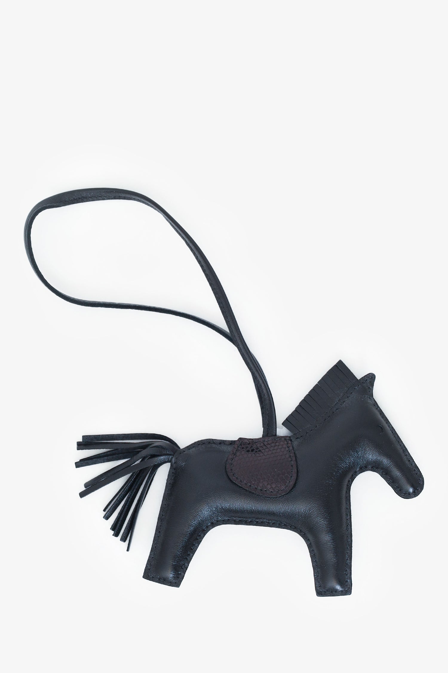 Hermès So Black Lizard Touch GriGri Rodeo Bag Charm TPM – Mine & Yours