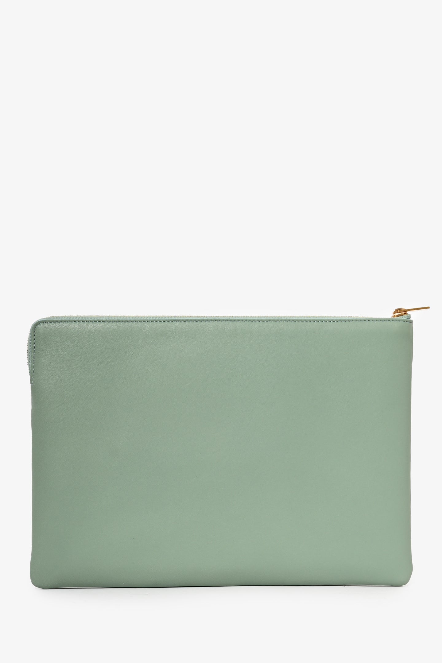 Celine Clear PVC Logo Tote with Green Leather Pouch – Mine & Yours