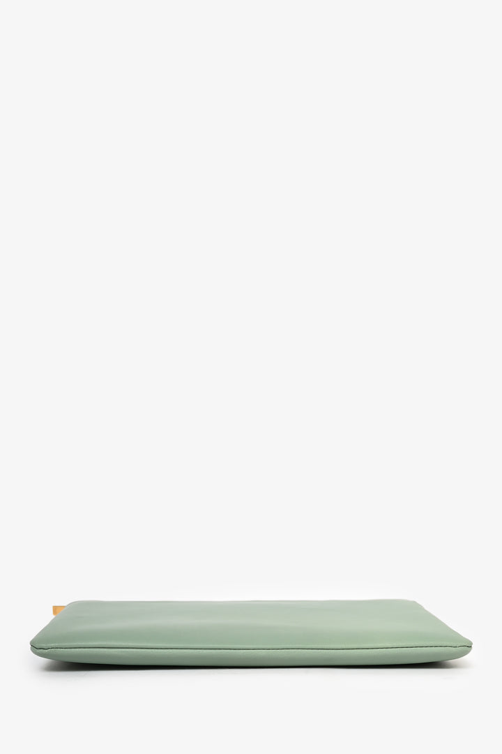 Celine Clear PVC Logo Tote with Green Leather Pouch – Mine & Yours