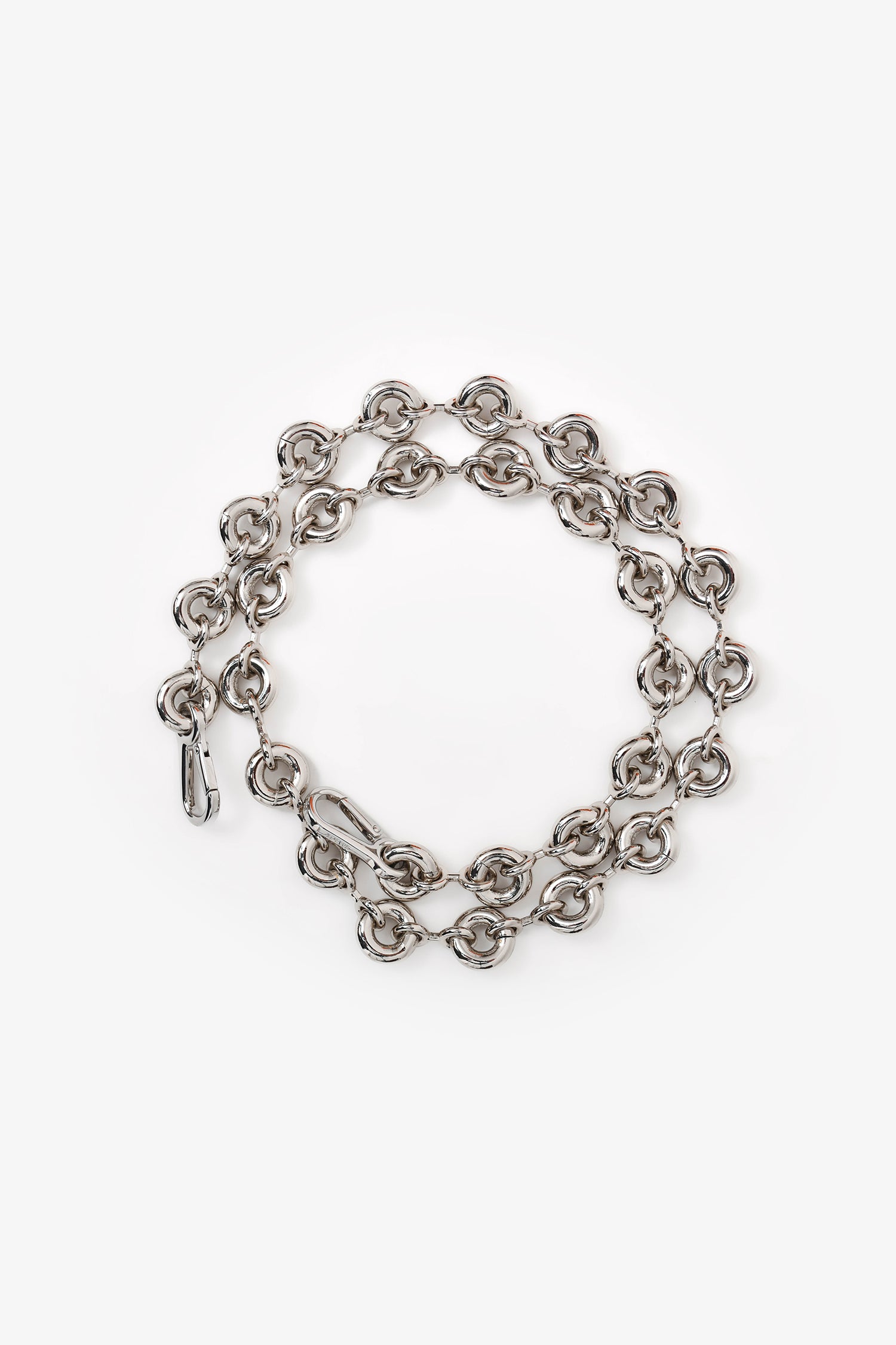 Loewe Silver Tone Metal Donut Chain Link Short Bag Strap – Mine & Yours