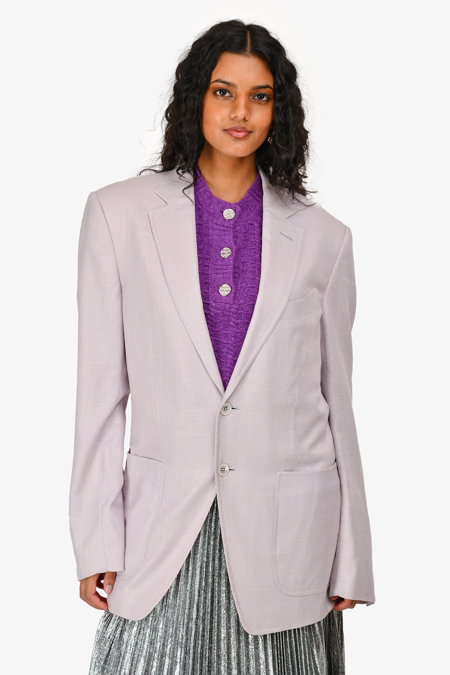 Tom Ford for Harry Rosen Vintage Light Purple Silk/Mohair/Wool Blazer ...