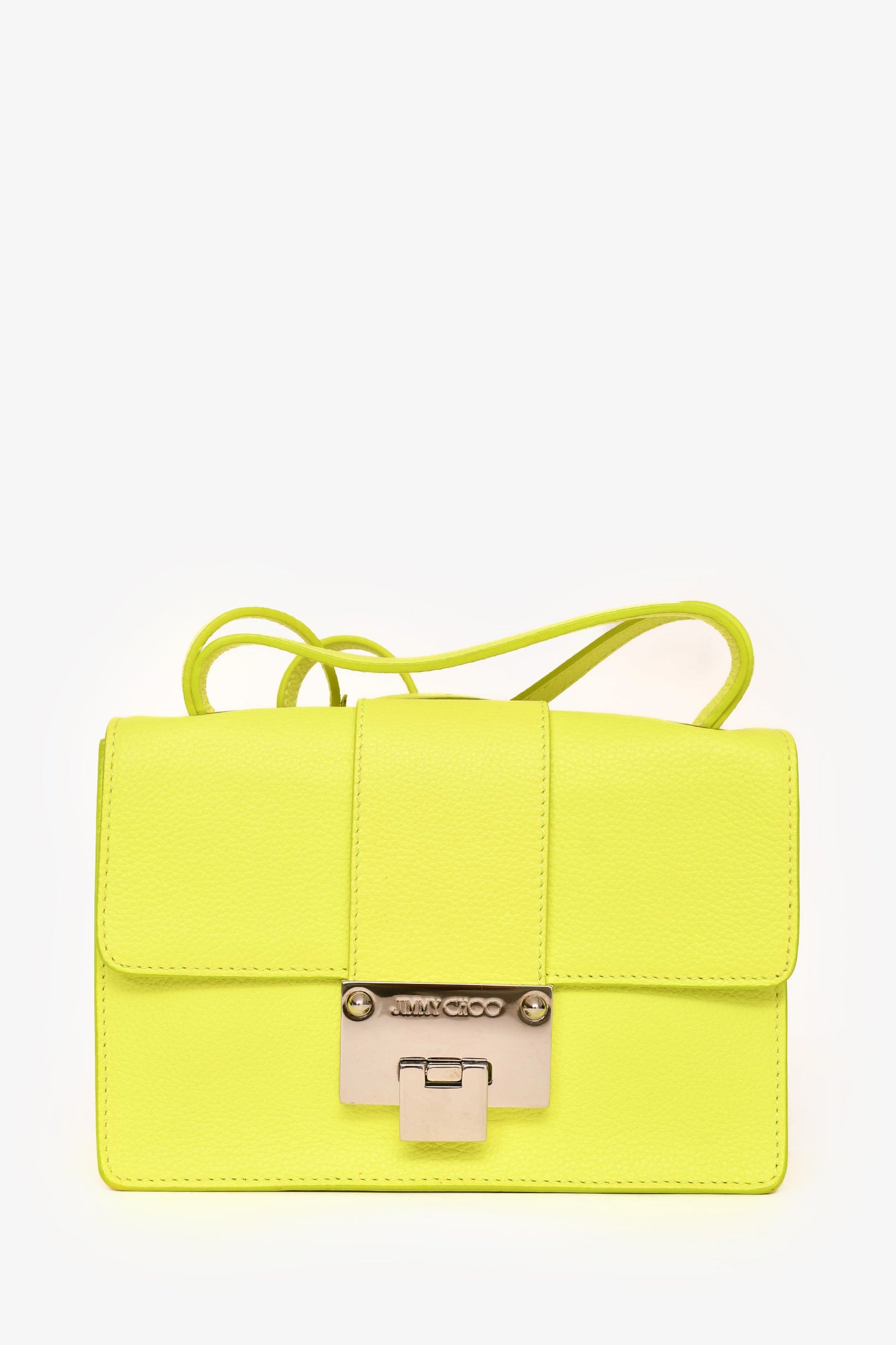 Jimmy Choo Neon Yellow Leather Mini Rebel Crossbody Bag – Mine & Yours