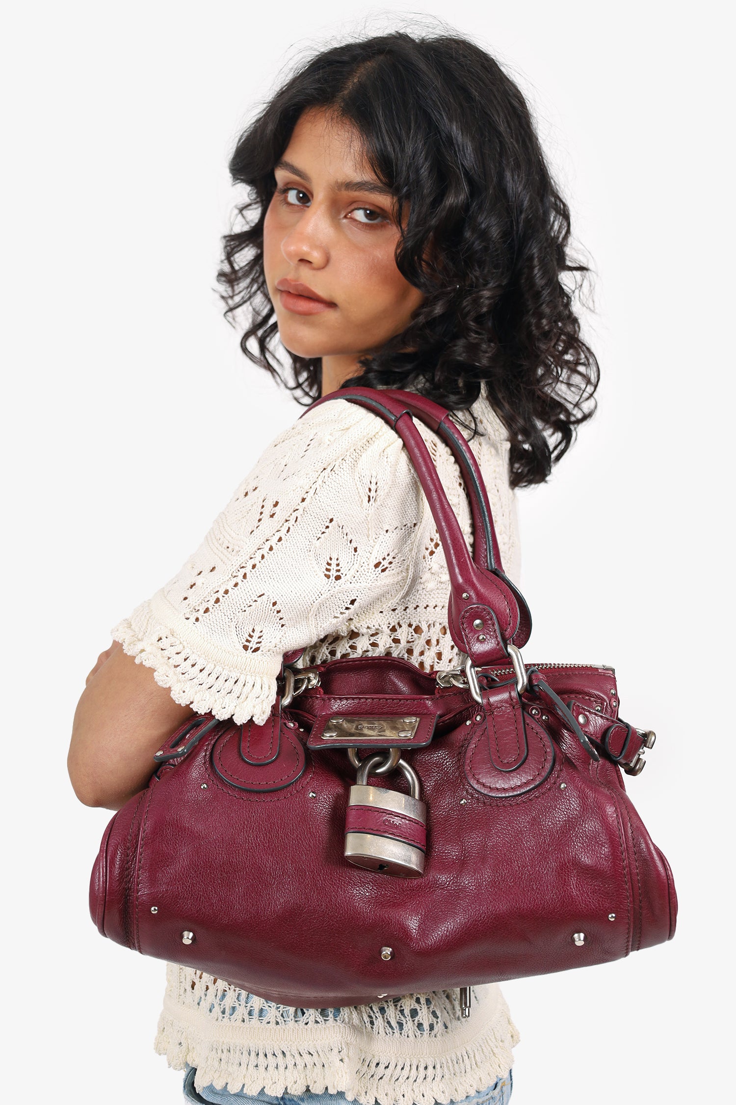 Chloe Burgundy Leather Medium Paddington Satchel – Mine & Yours