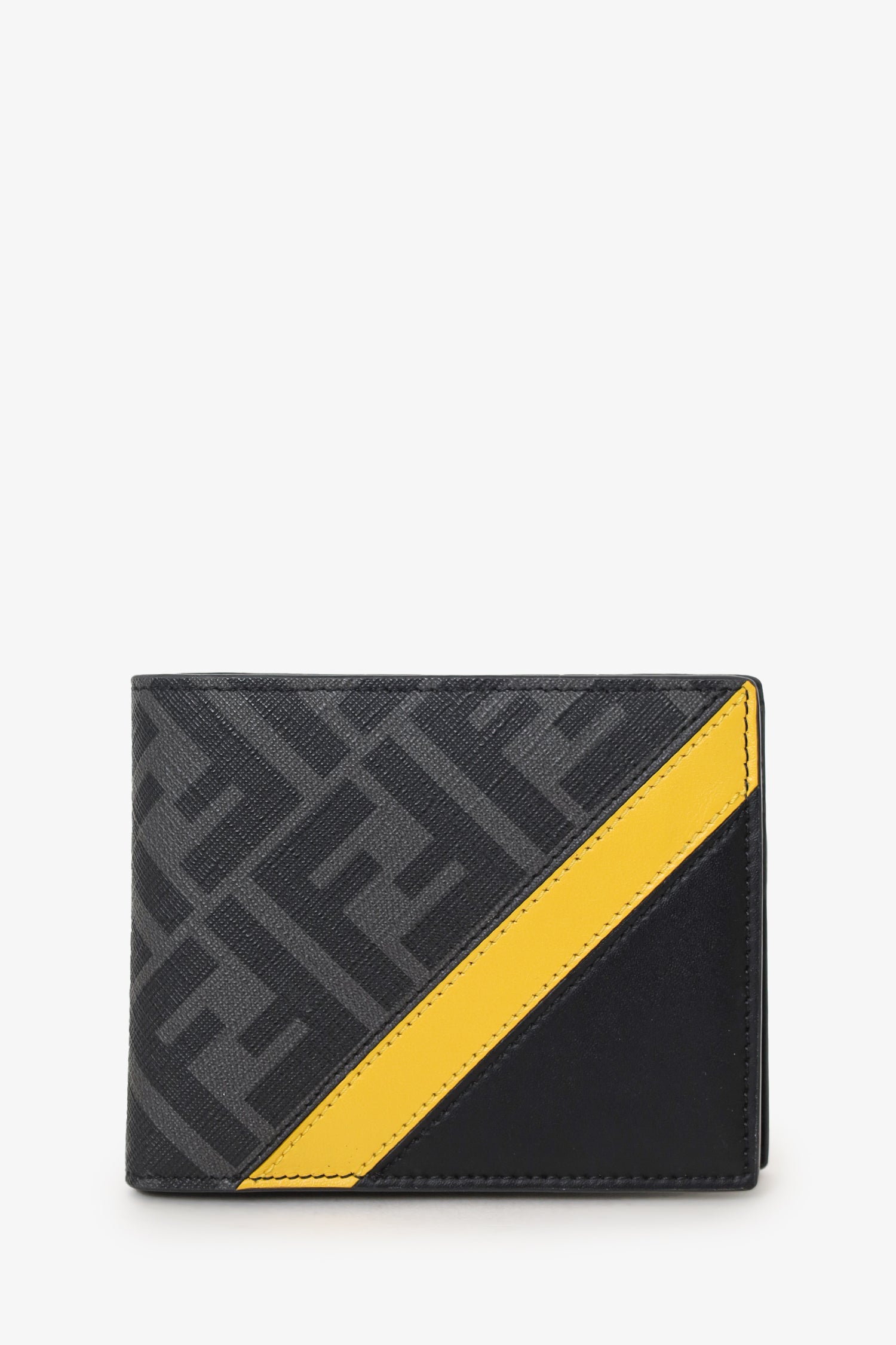 Fendi Grey FF Diagonal Bi-fold Wallet – Mine & Yours