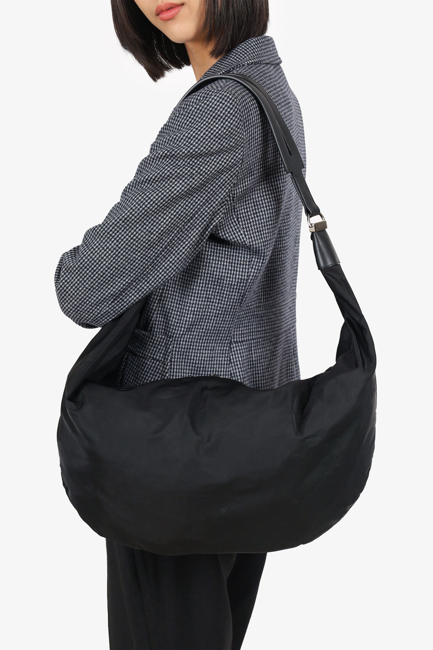 The Row Black Nylon Swing Hobo Bag – Mine & Yours