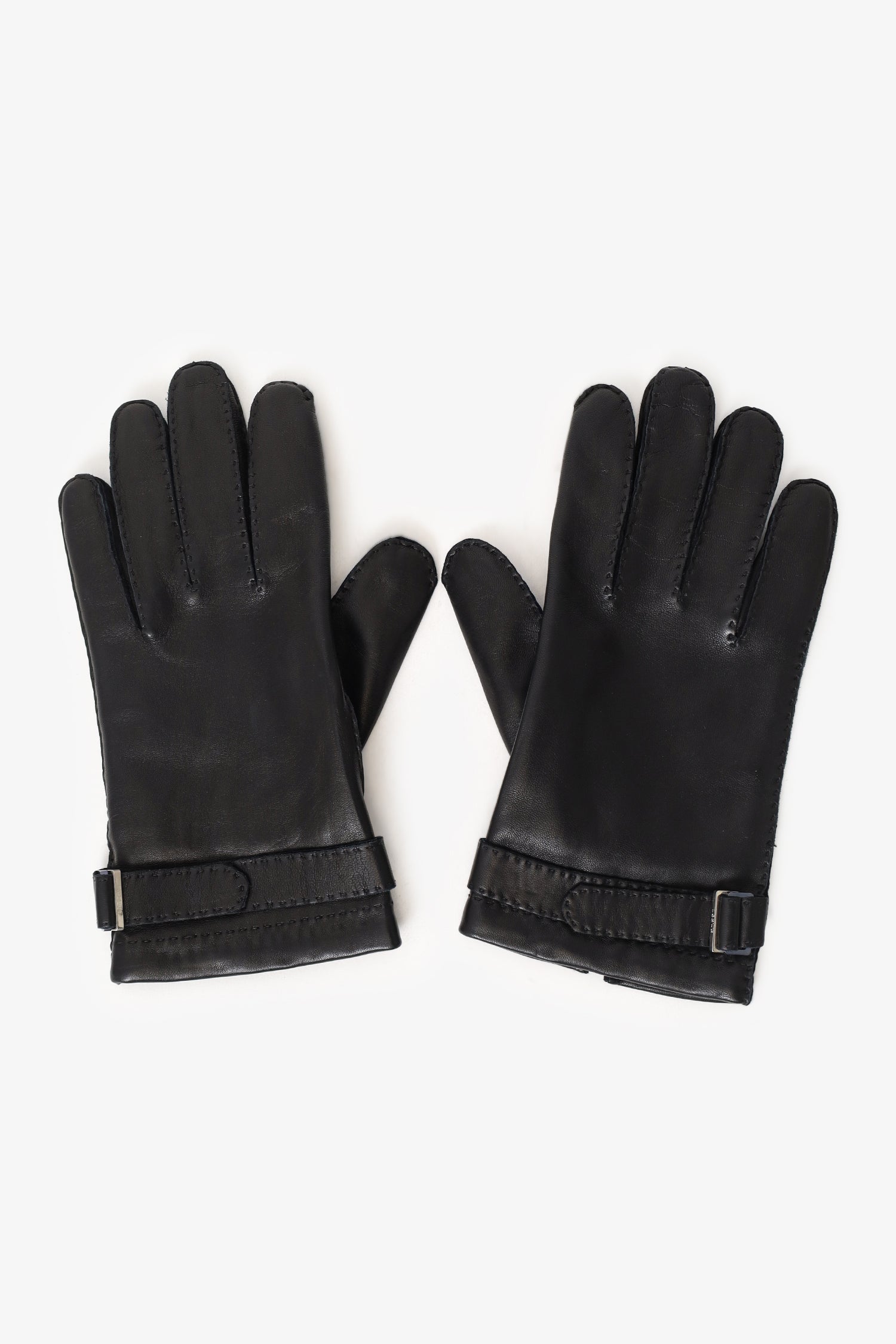 Loewe Black Leather Gloves Mens – Mine & Yours