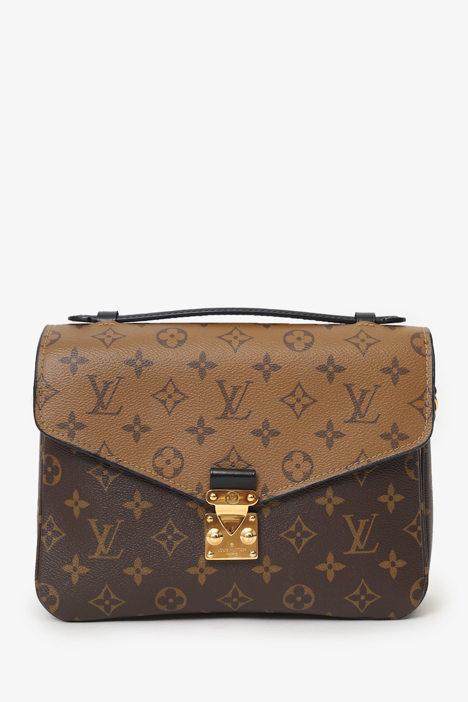 Louis Vuitton Reverse Monogram Pochette Metis Top Handle With Strap ...