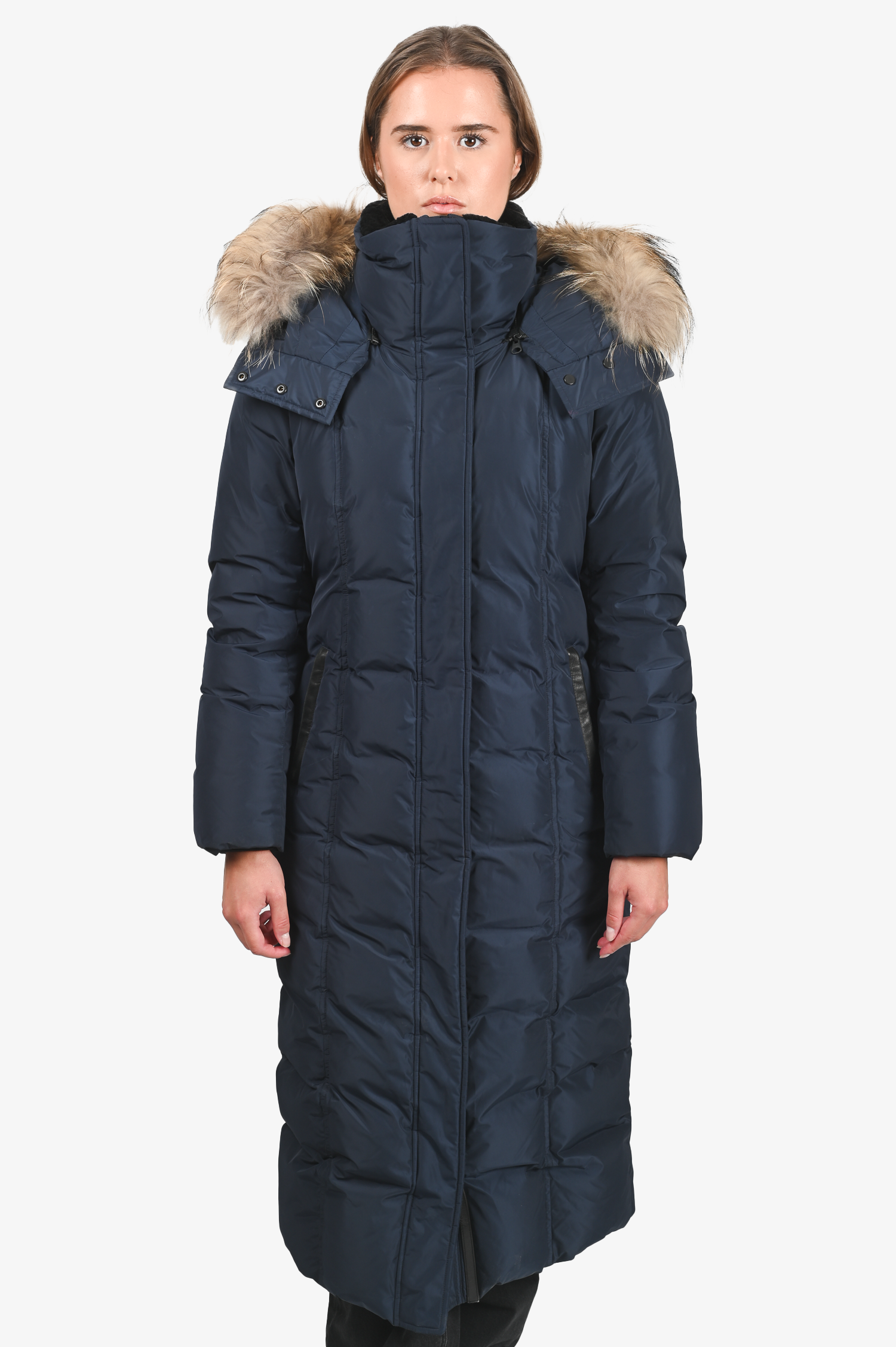 Mackage Navy 'Vaughn' Long Parka with Fur Hood Size 38 – Mine & Yours