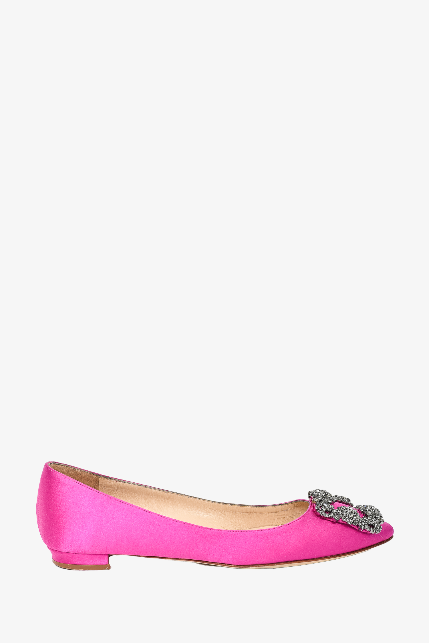 Manolo Blahnik Magenta Hangisi Flats Size 35.5 – Mine & Yours