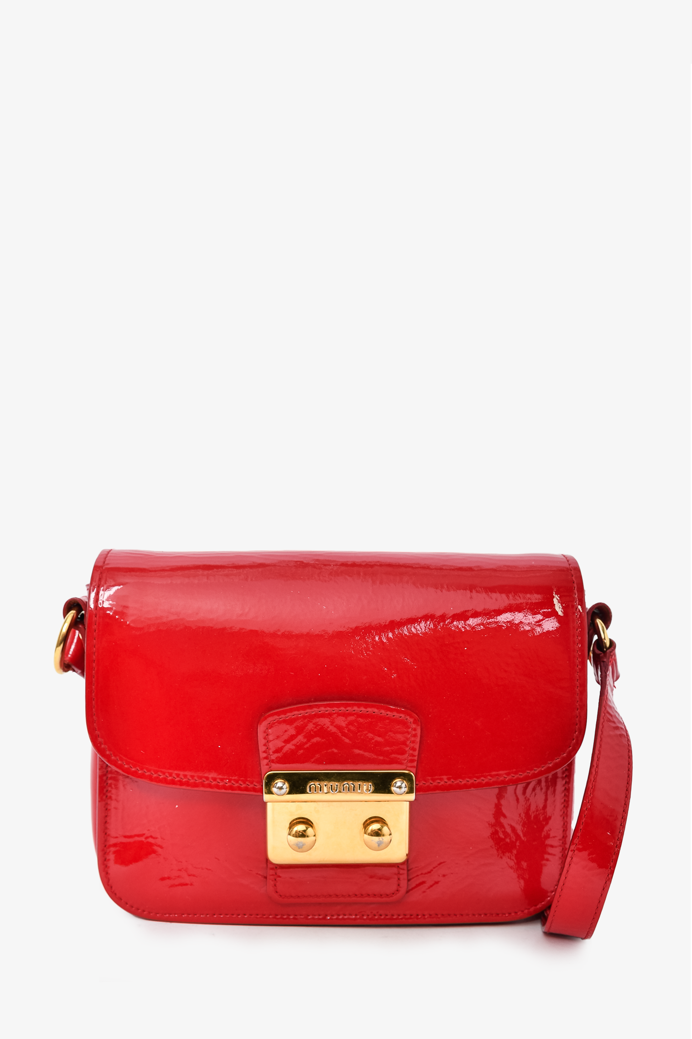 Miu Miu Red Patent Leather Crossbody Bag – Mine & Yours