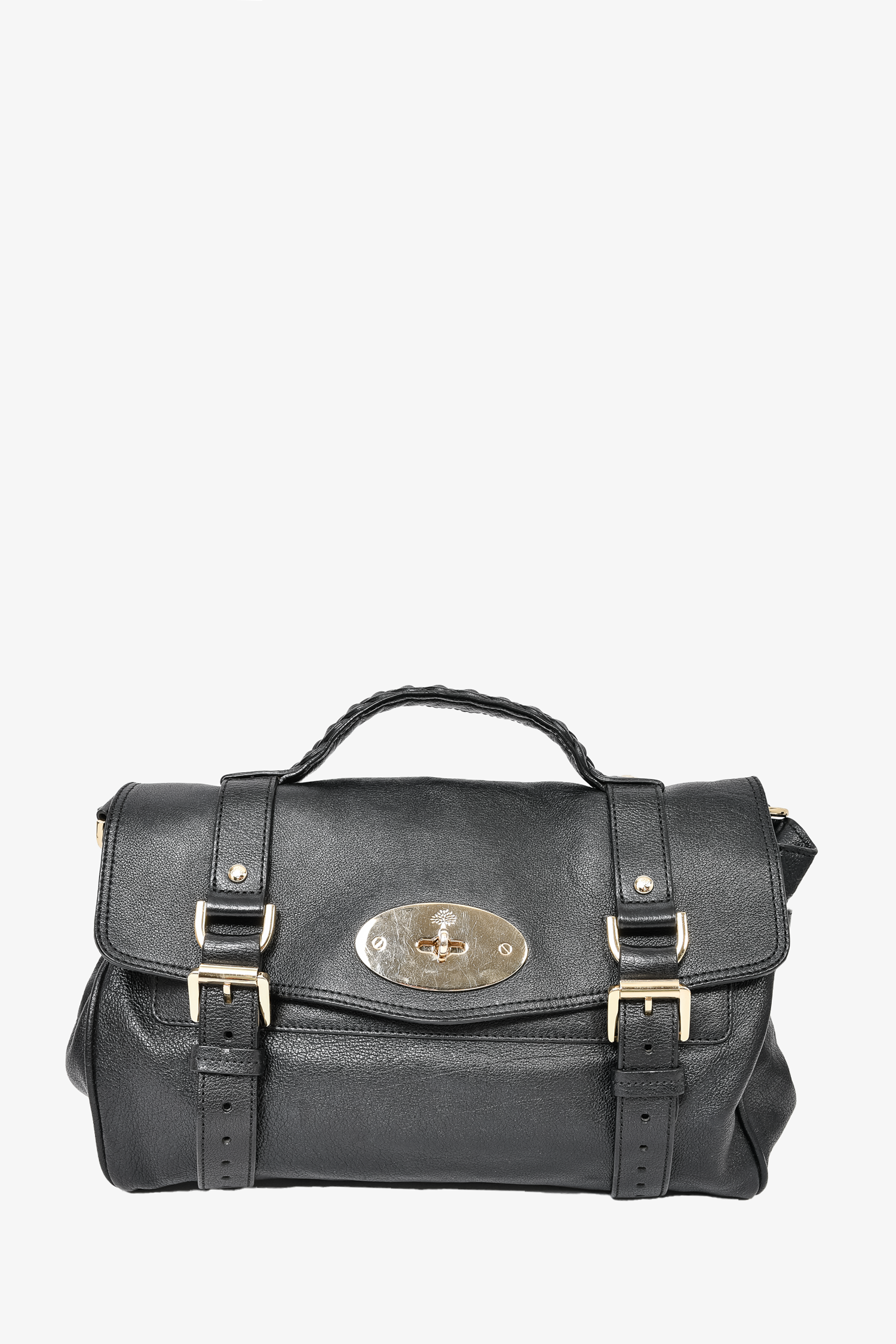 Mulberry Black Leather Small "Alexa" Satchel – Mine & Yours