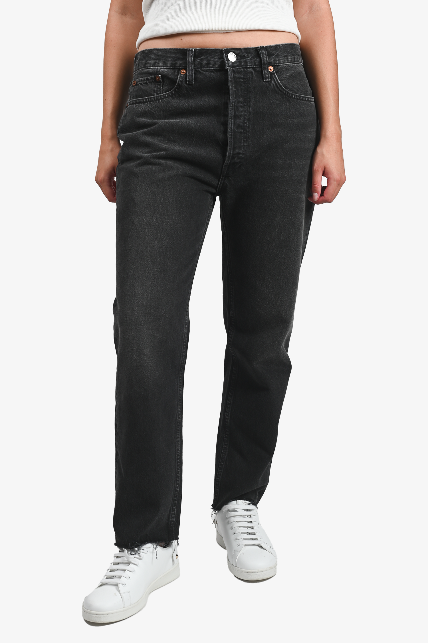 Re/Done Black Denim Jeans Size 30 – Mine & Yours