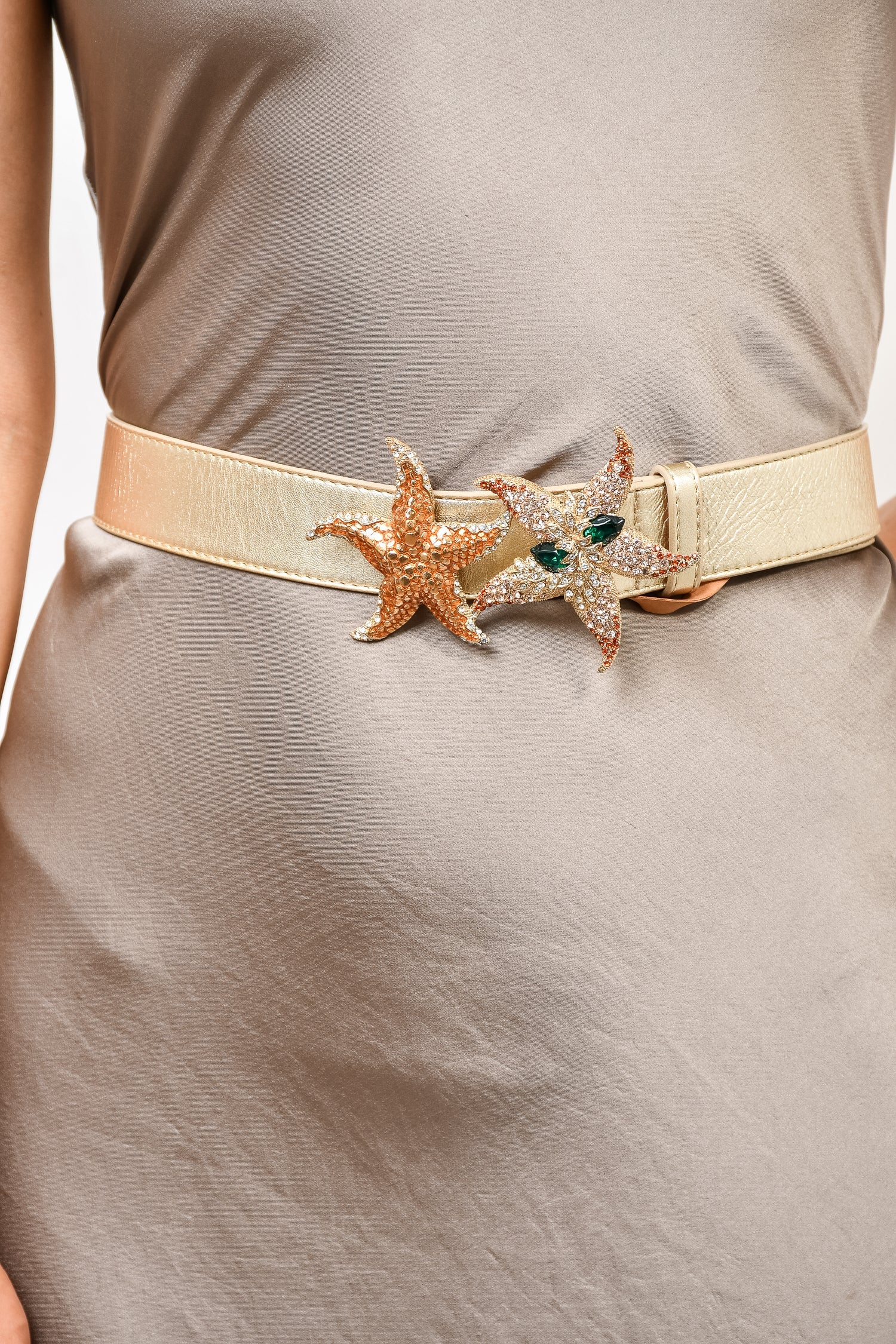 Roberto Cavalli Metallic Gold Starfish Belt Size M – Mine & Yours