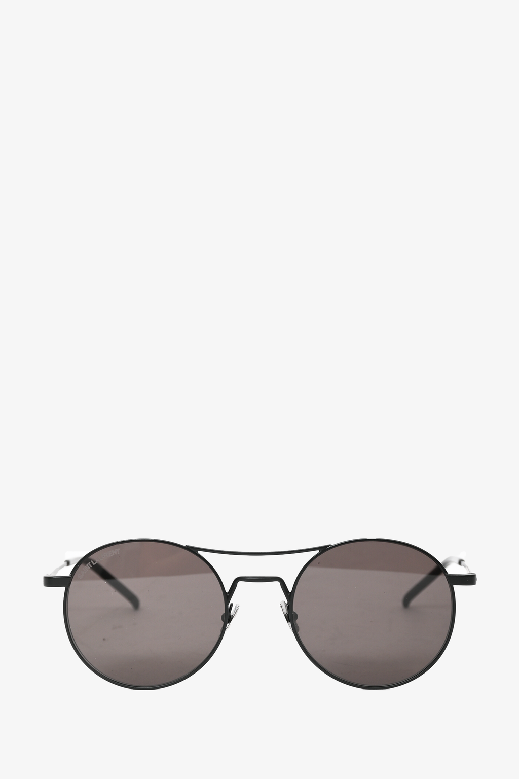 Saint Laurent Matte Black Circle Sunglasses – Mine & Yours