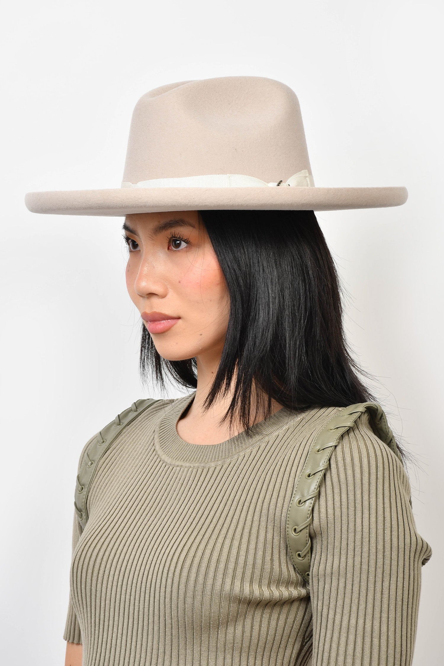 Seager x Nikki Lane Beige Wool Felt Hat Size 6 7/8 – Mine & Yours