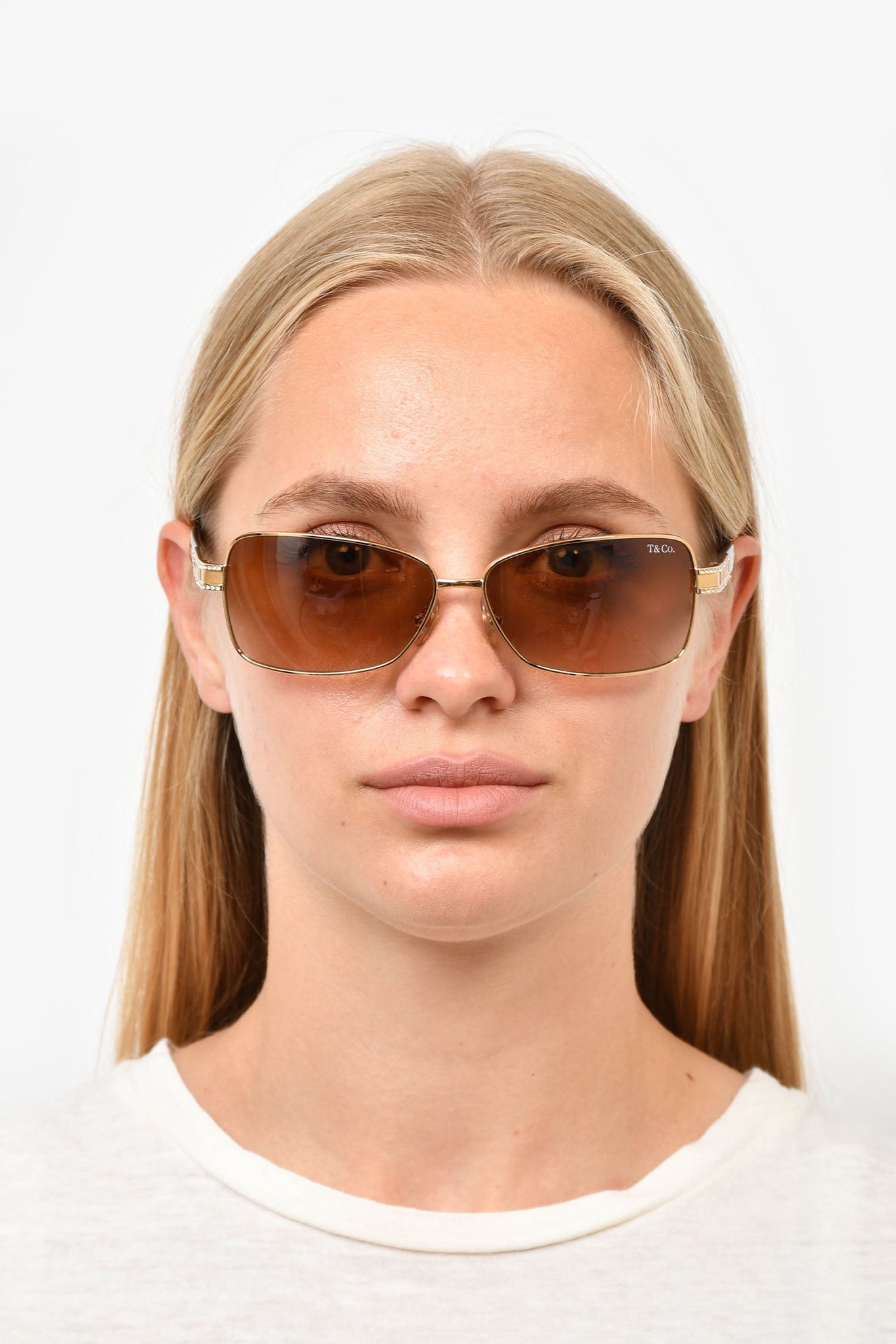 Tiffany & Co. Bronze 'Shield' Gradient Sunglasses – Mine & Yours