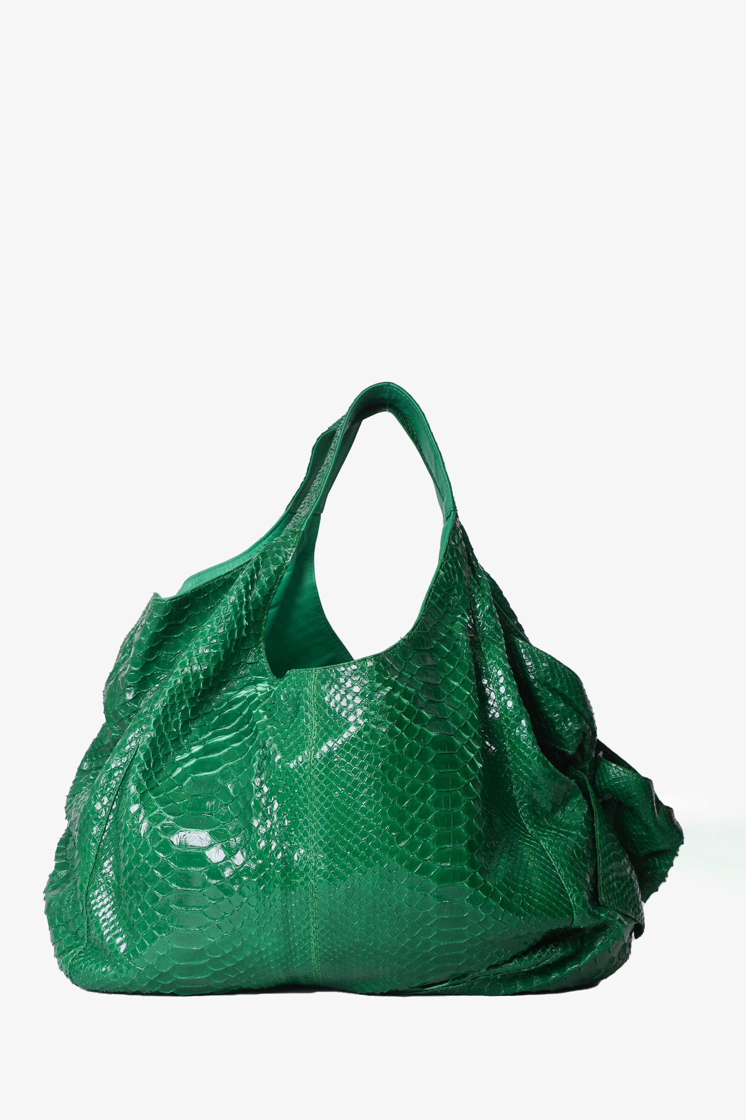 Valentino Green Python Leather Nuage Hobo Bag – Mine & Yours