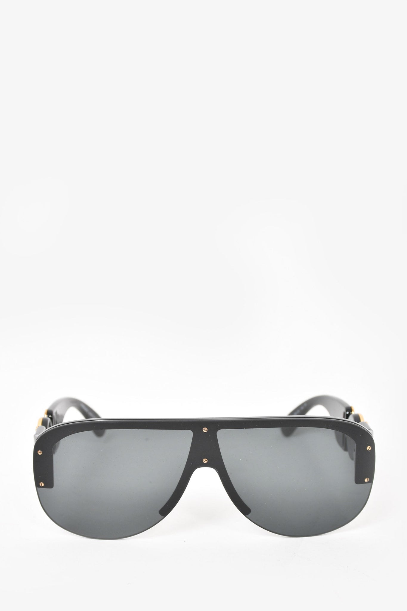 Versace Black Frameless Aviator Medusa Sunglasses – Mine & Yours
