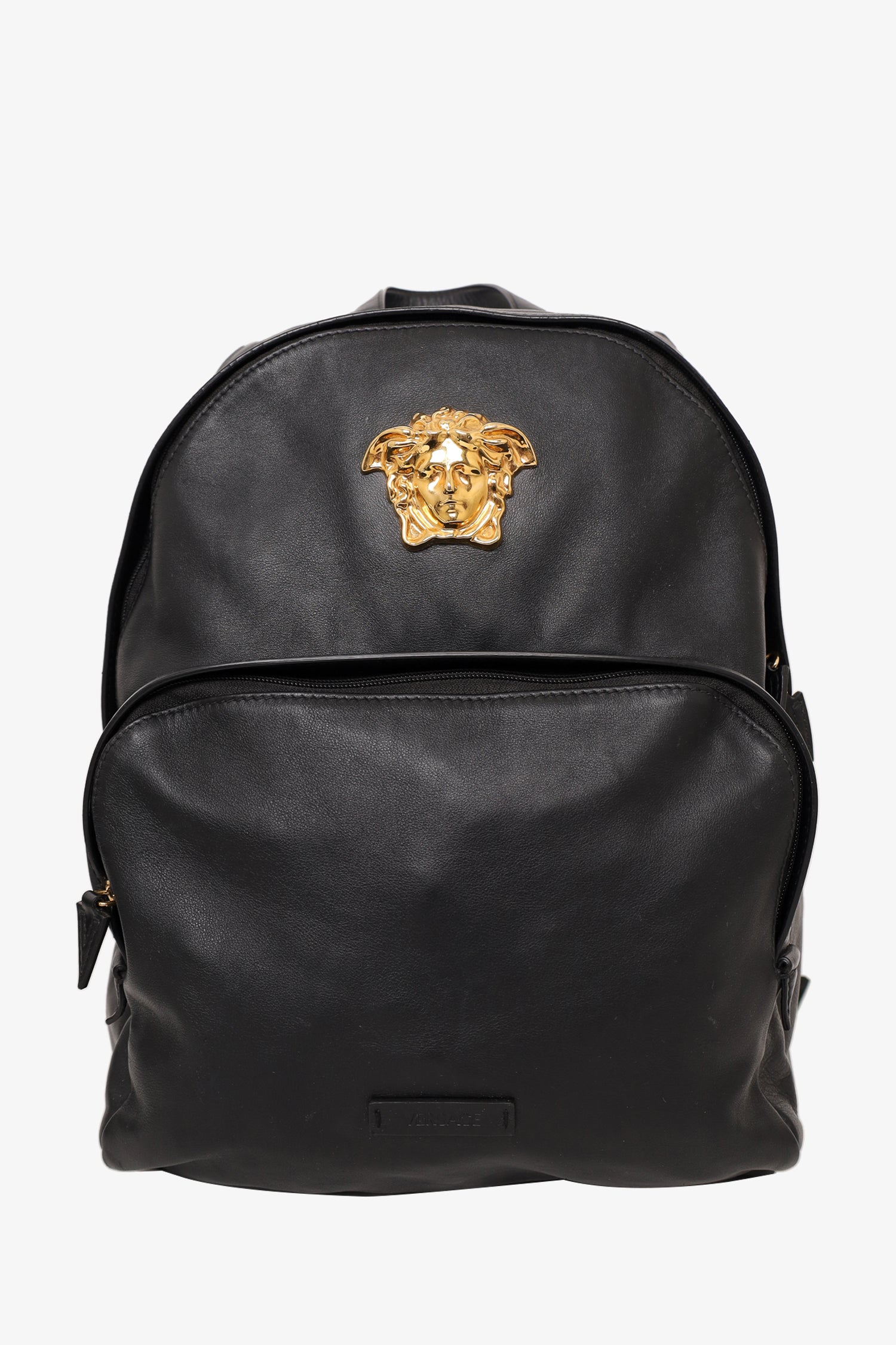 Versace Black Leather Medusa Backpack – Mine & Yours