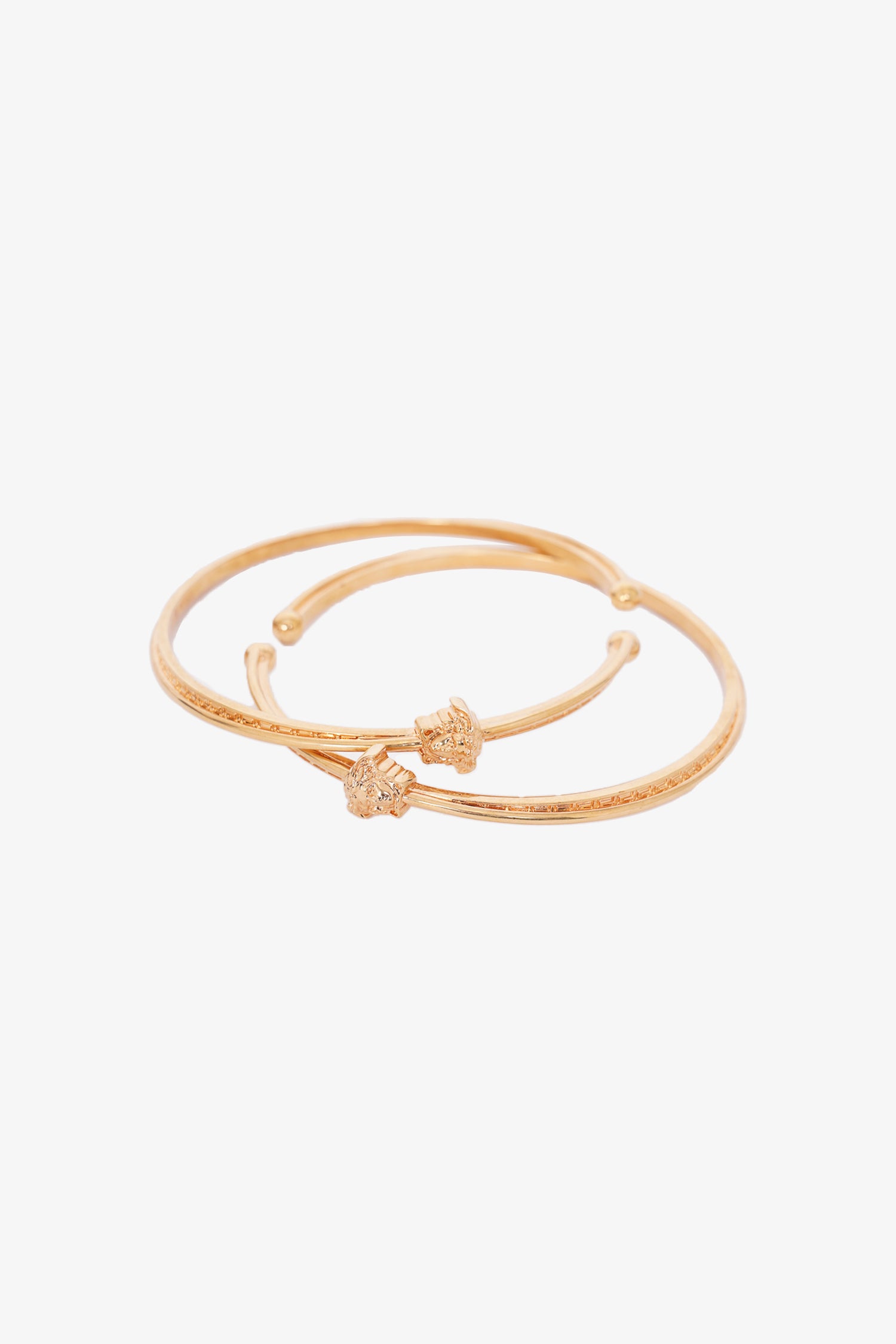 Versace Gold Tone Bangle Bracelet Set – Mine & Yours
