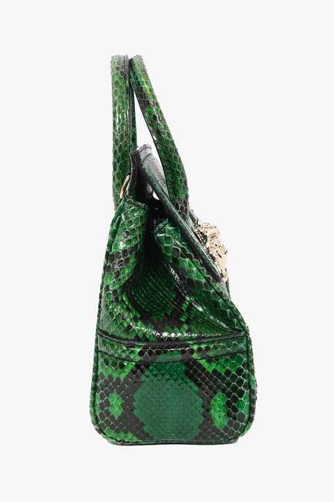 Versace Green Python 'Palazzo Empire' Top Handle Bag – Mine & Yours