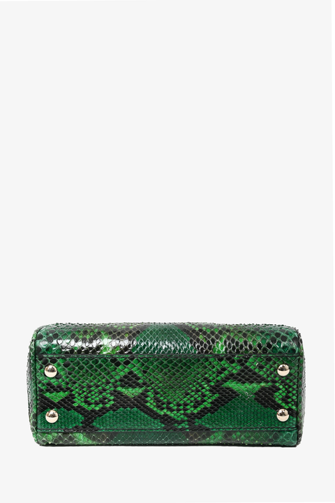 Versace Green Python 'Palazzo Empire' Top Handle Bag – Mine & Yours